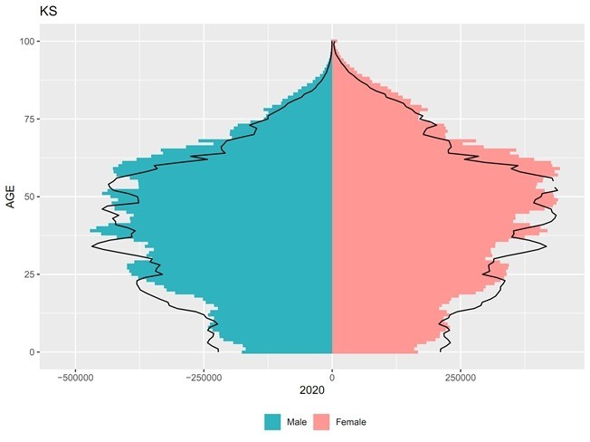 인구 변화 그래프로 분명히 보여 주세요. - 크몽