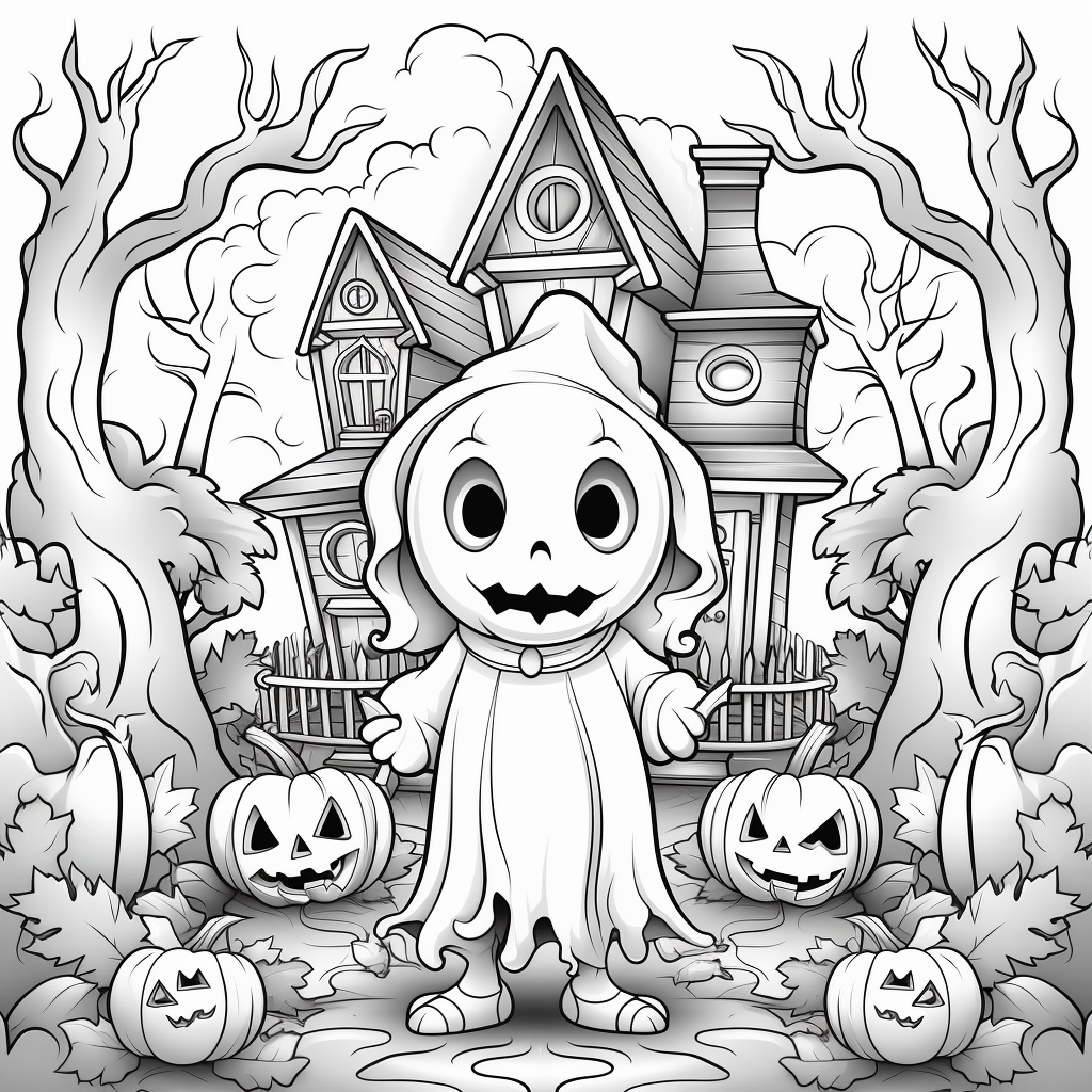 huni art 컬러링북 할로위 마녀와 몬스터들 - 크몽