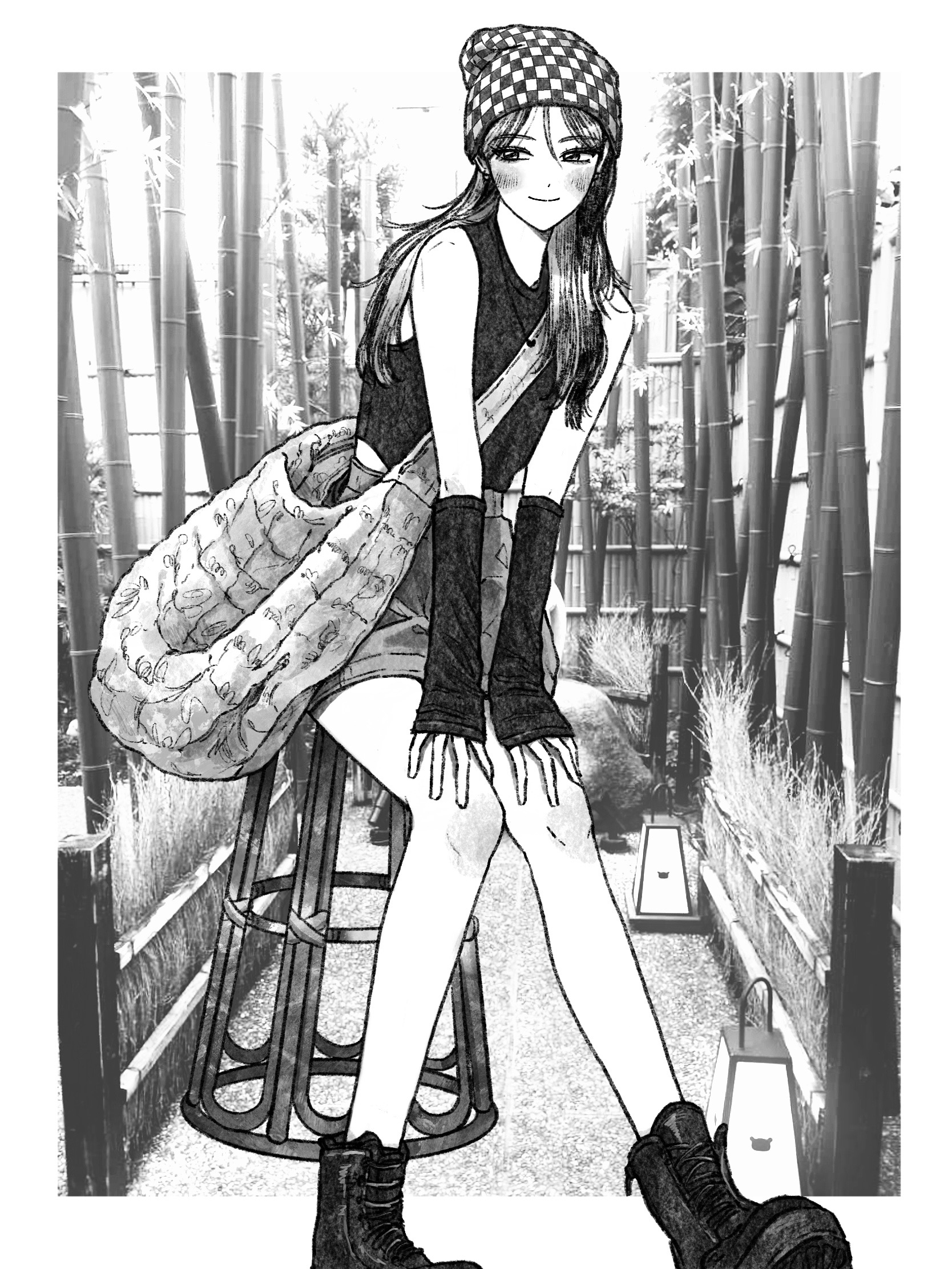 출판 만화 느낌의 흑백 일러스트를 그려드립니다 - 크몽