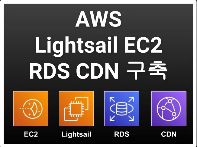 AWS EC2 Lightsail RDS 등 구축합니다 - 크몽