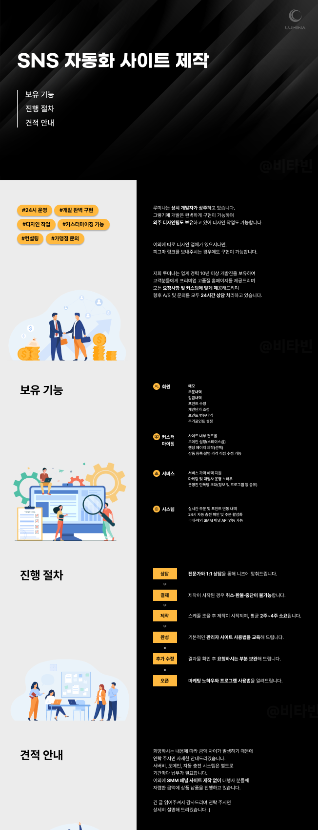 SNS 마켓 ,스토어 패널 제작 판매 / SMM - 크몽