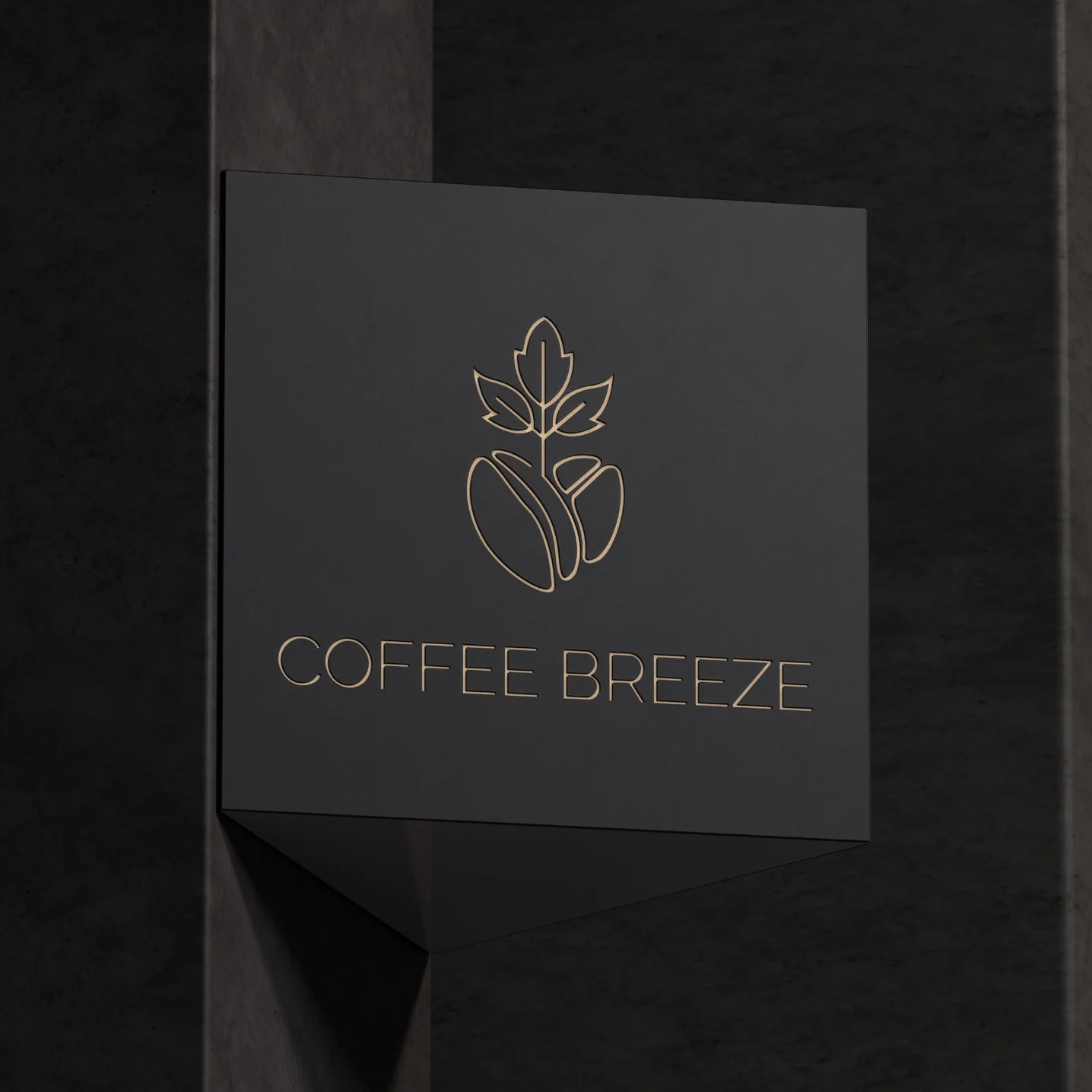 카페 로고_ COFFEE BREEZE 로고 디자인 | 로고 제작, 로고 디자인 포트폴리오 - 크몽