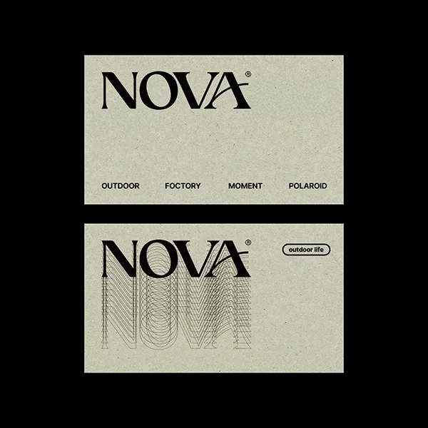 NOVA 등산복브랜드, 로고 디자인 포트폴리오 - 크몽