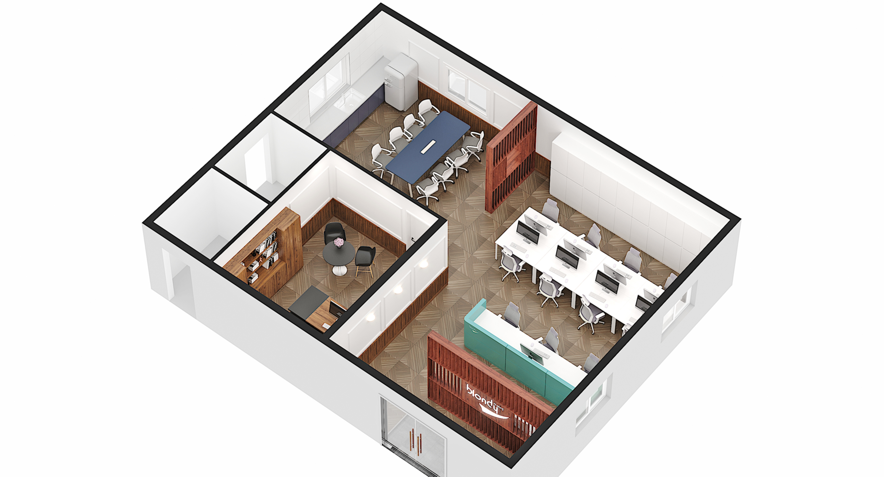 사무실 인테리어, 도면 제작·수정 포트폴리오 - 크몽