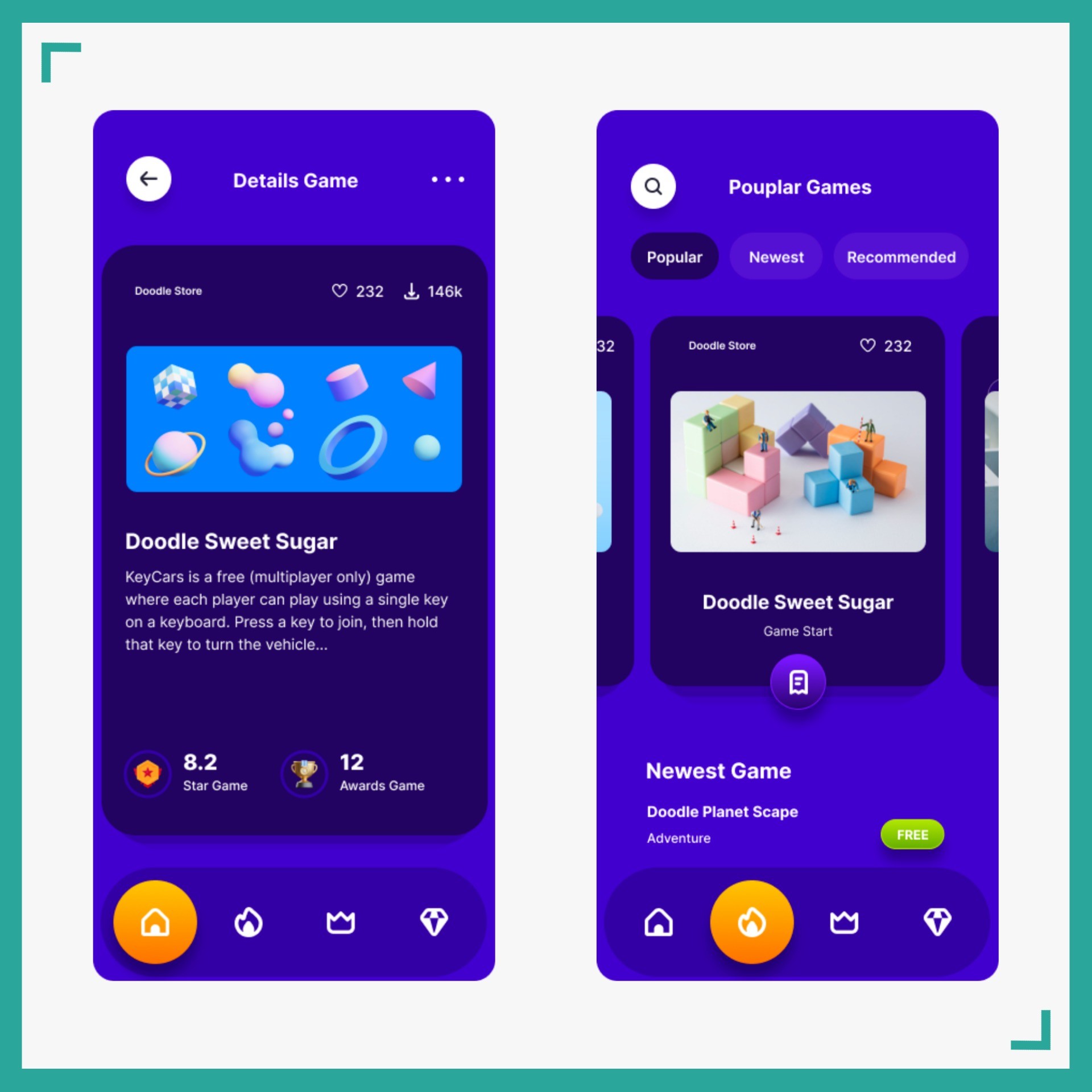 TOO Mini Game, 게임·AR·VR 포트폴리오 - 크몽