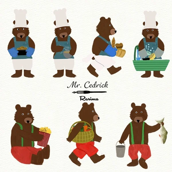 스티커디자인- Mr. Cedrick, 스티커·봉투·초대장 포트폴리오 - 크몽