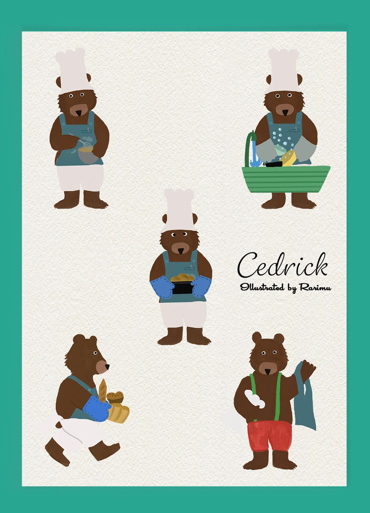 스티커디자인- Mr. Cedrick, 스티커·봉투·초대장 포트폴리오 - 크몽