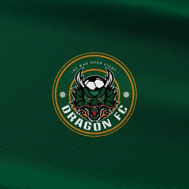 DRAGON FC (드래곤FC) 축구클럽 엠블럼 디자인, 로고 디자인 포트폴리오 - 크몽