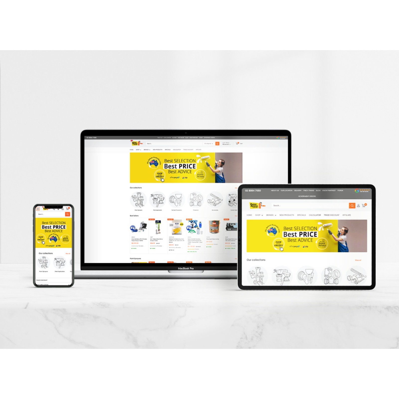 Paint Access, 쇼핑몰 신규 제작 포트폴리오 - 크몽