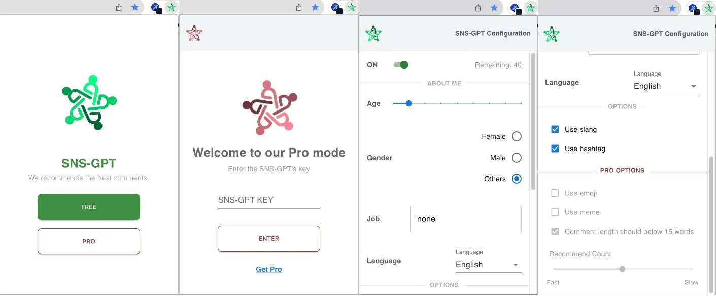 Chat-gpt를 이용한 SNS자동화 댓글 확장프로그램, AI 모델링·최적화 포트폴리오 - 크몽