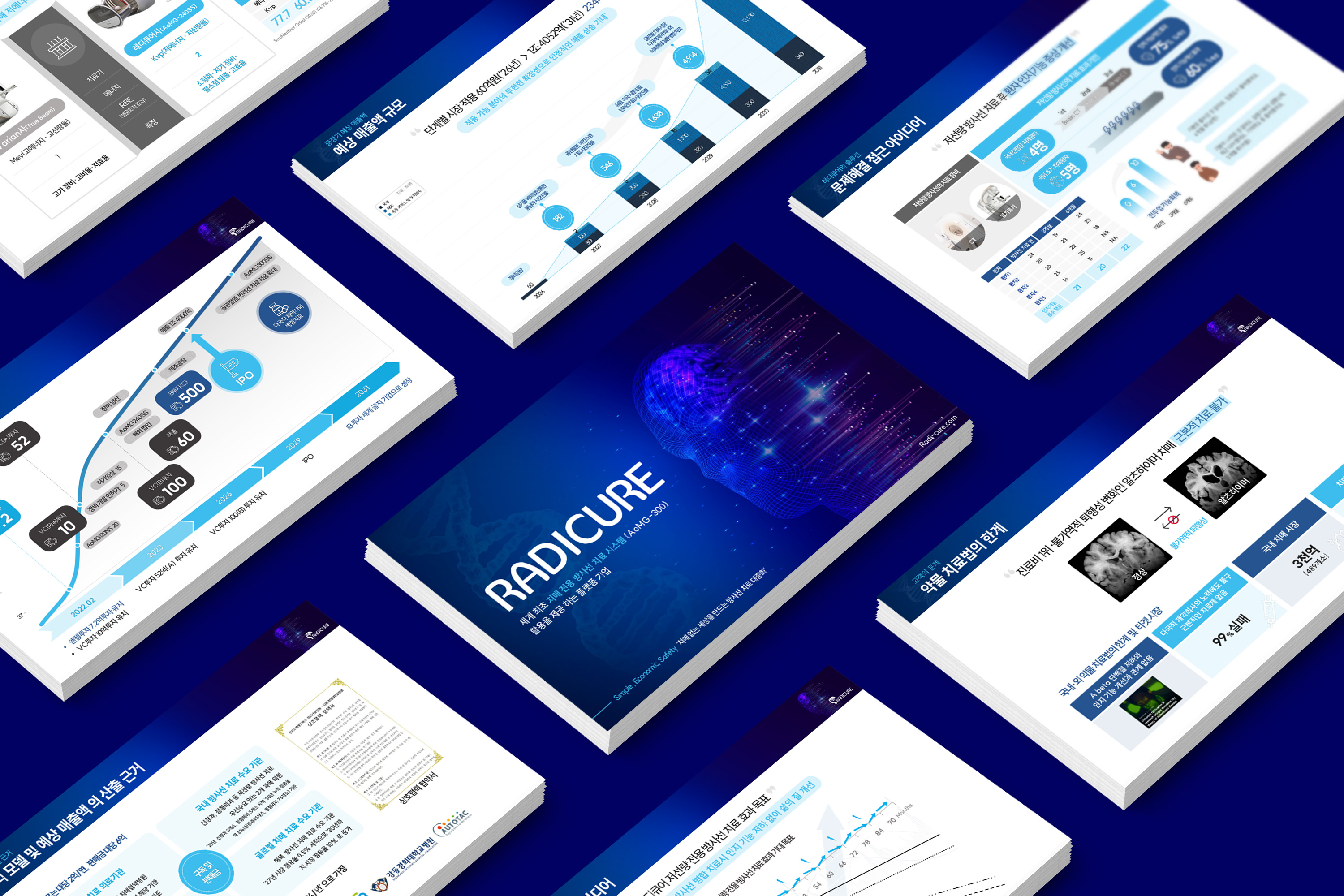 레디큐어 IR PPT 제작, PPT·인포그래픽 포트폴리오 - 크몽