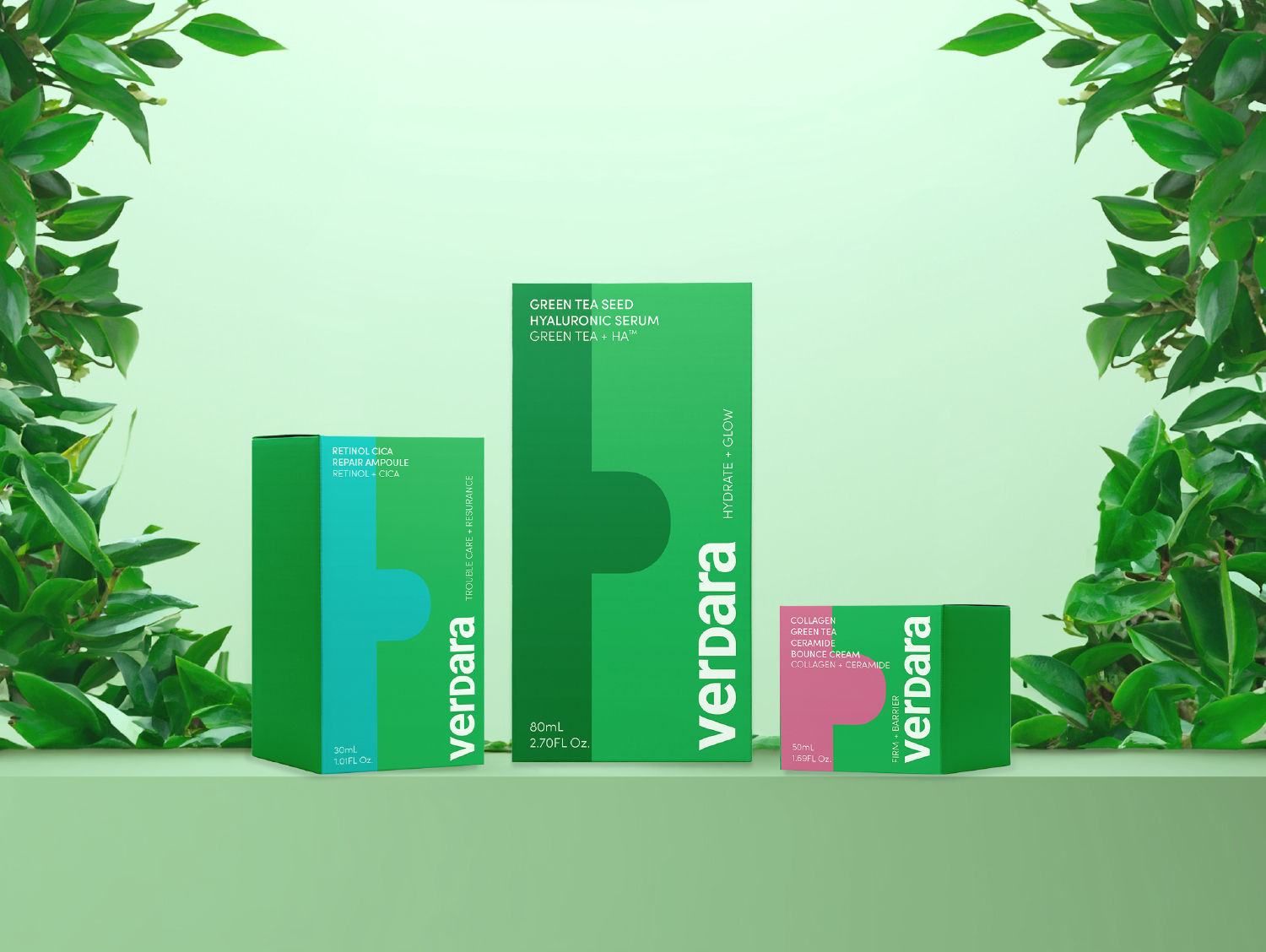 스킨케어를 위해 선별된 자연의 가장 신선한 요소들의 정원, '베르다라' 브랜드 디자인, 브랜드 디자인·가이드 포트폴리오 - 크몽