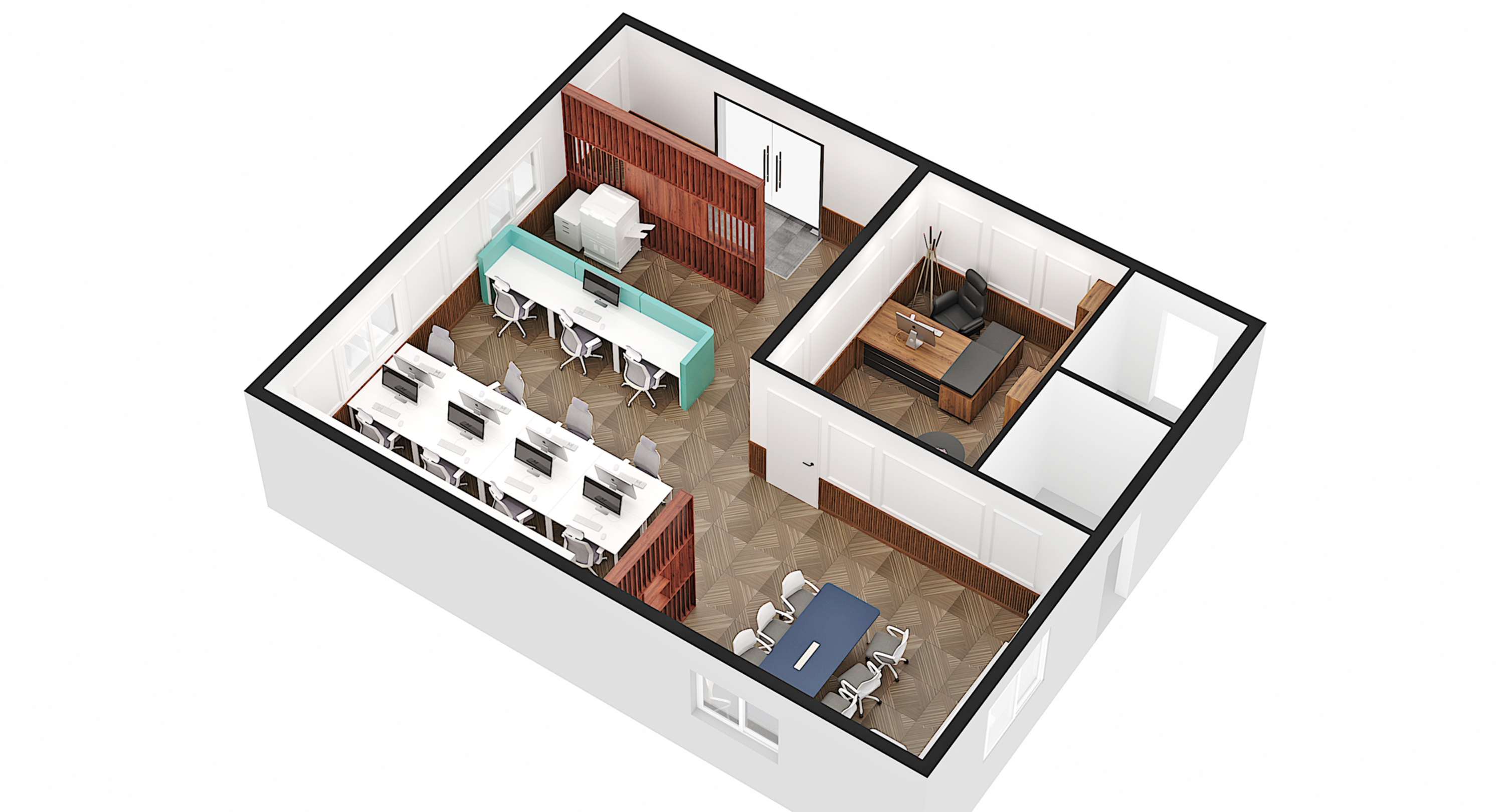 사무실 인테리어, 도면 제작·수정 포트폴리오 - 크몽