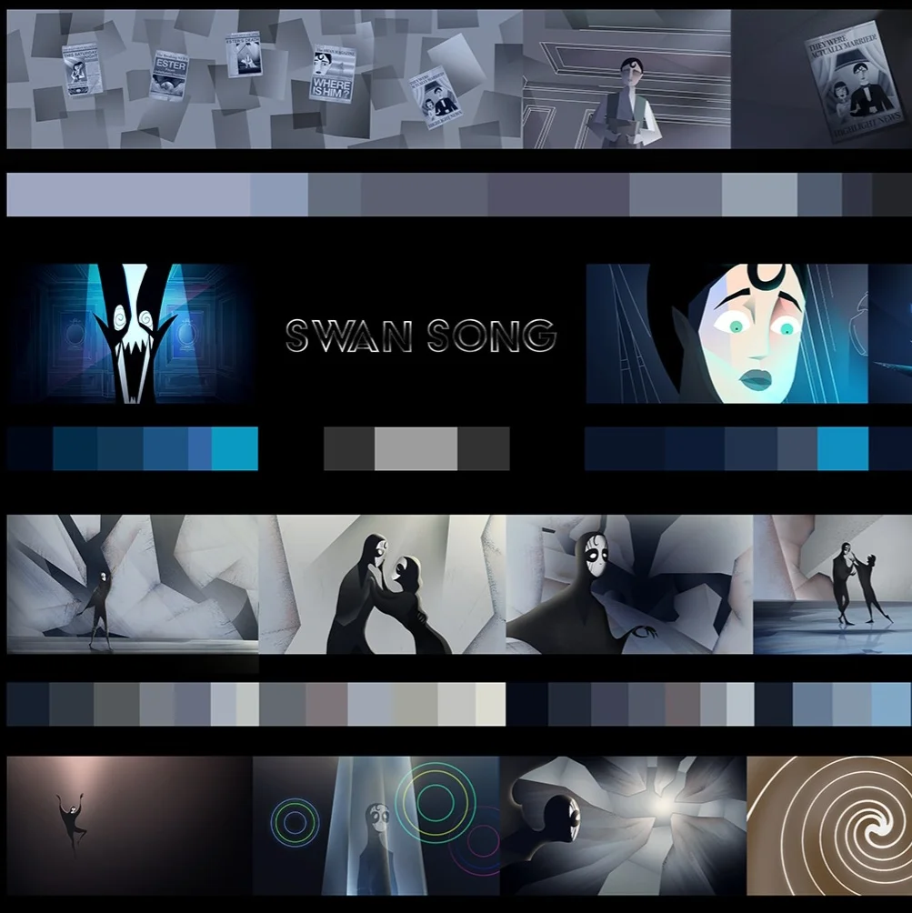 animation color script ️. painted by Han, 일러스트 포트폴리오 - 크몽