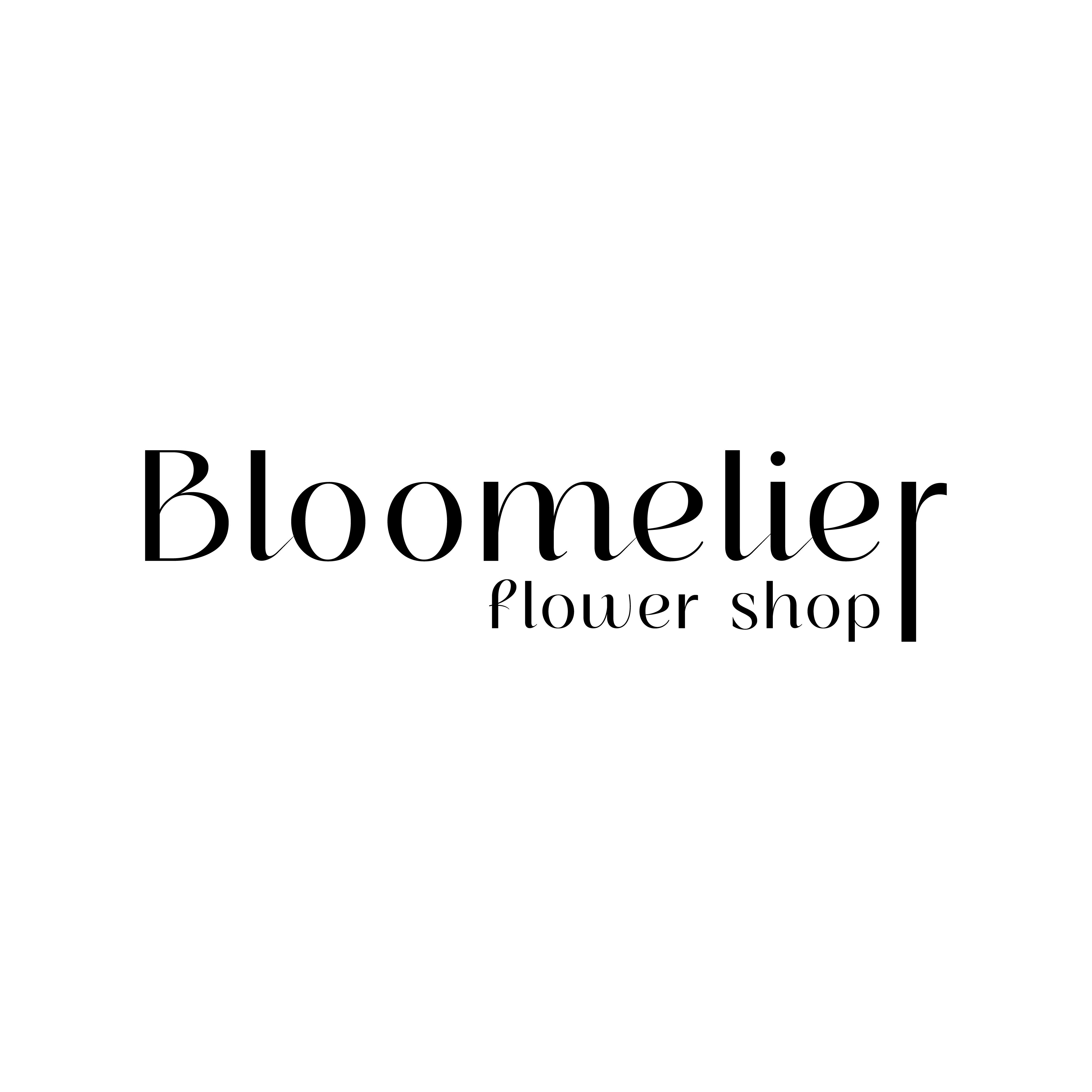 [플라워샵 로고 디자인] Bloomelier | 감성 브랜딩 + 간판/명함 적용 시안 포함, 로고 디자인 포트폴리오 - 크몽