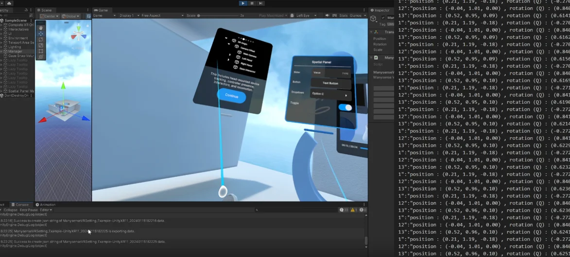 ManysenseVR : VR 센서 통합 툴, 게임∙AR∙VR 포트폴리오 - 크몽
