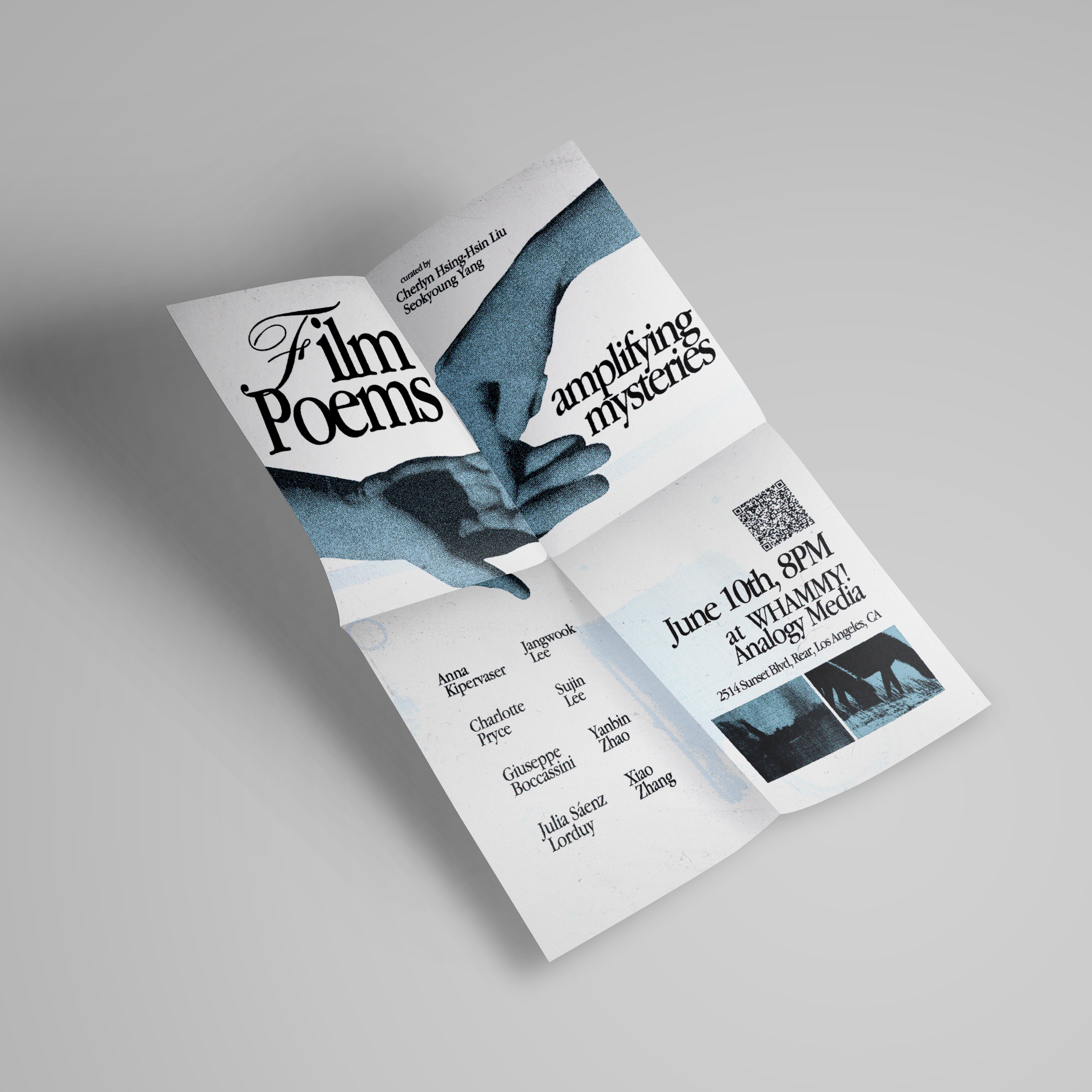 큐레이션 'Film Poems' 홍보물 제작, 전단지·포스터·인쇄물 포트폴리오 - 크몽