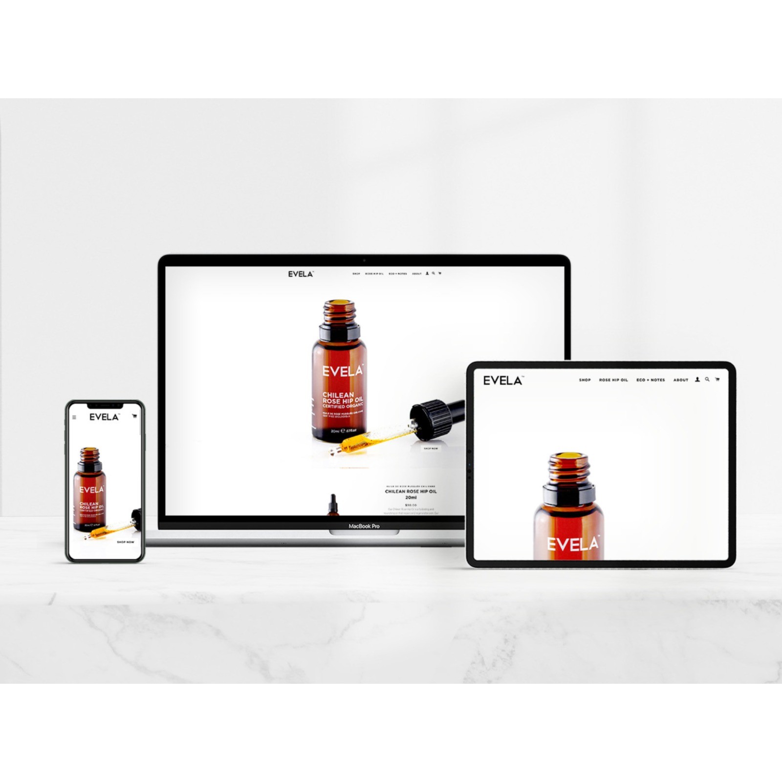 EVELA, 쇼피파이 포트폴리오 - 크몽