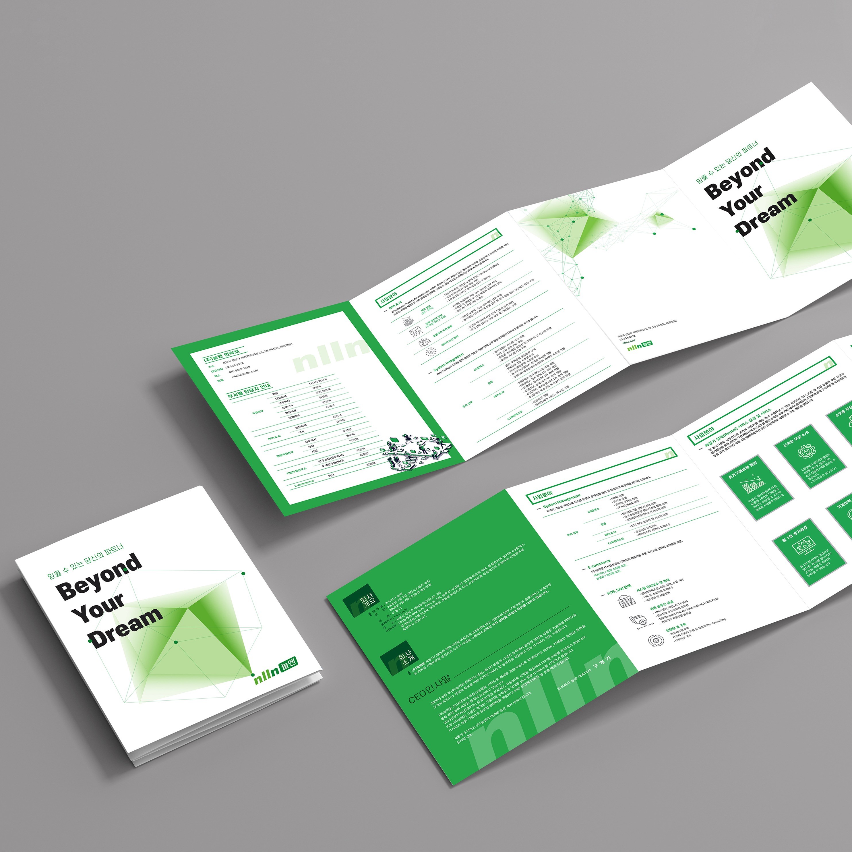 nlln늘엔 리플렛, 전단지·포스터·인쇄물 포트폴리오 - 크몽