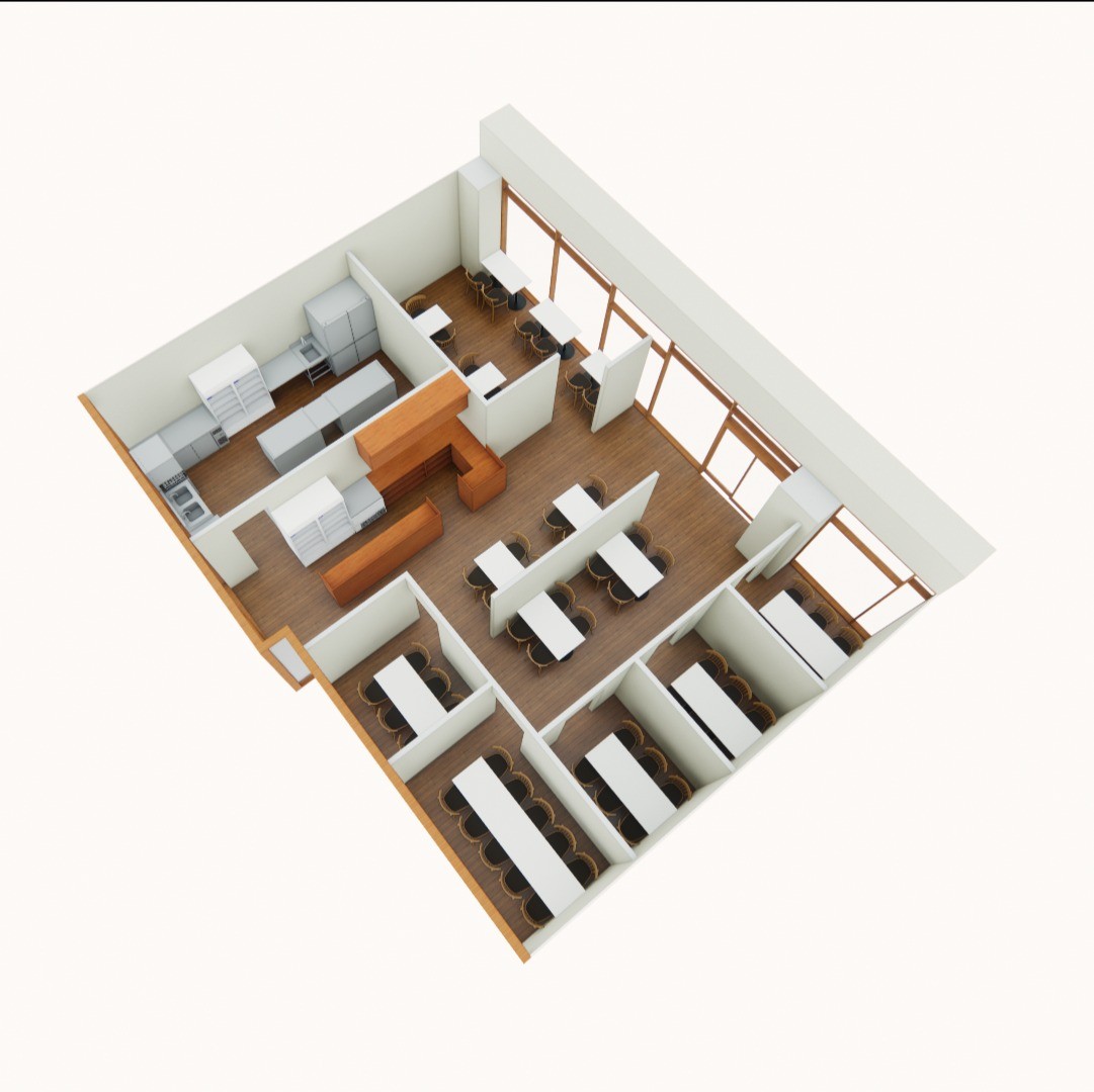 30PY 음식브랜드 3D 렌더링, 3D 공간 모델링 포트폴리오 - 크몽