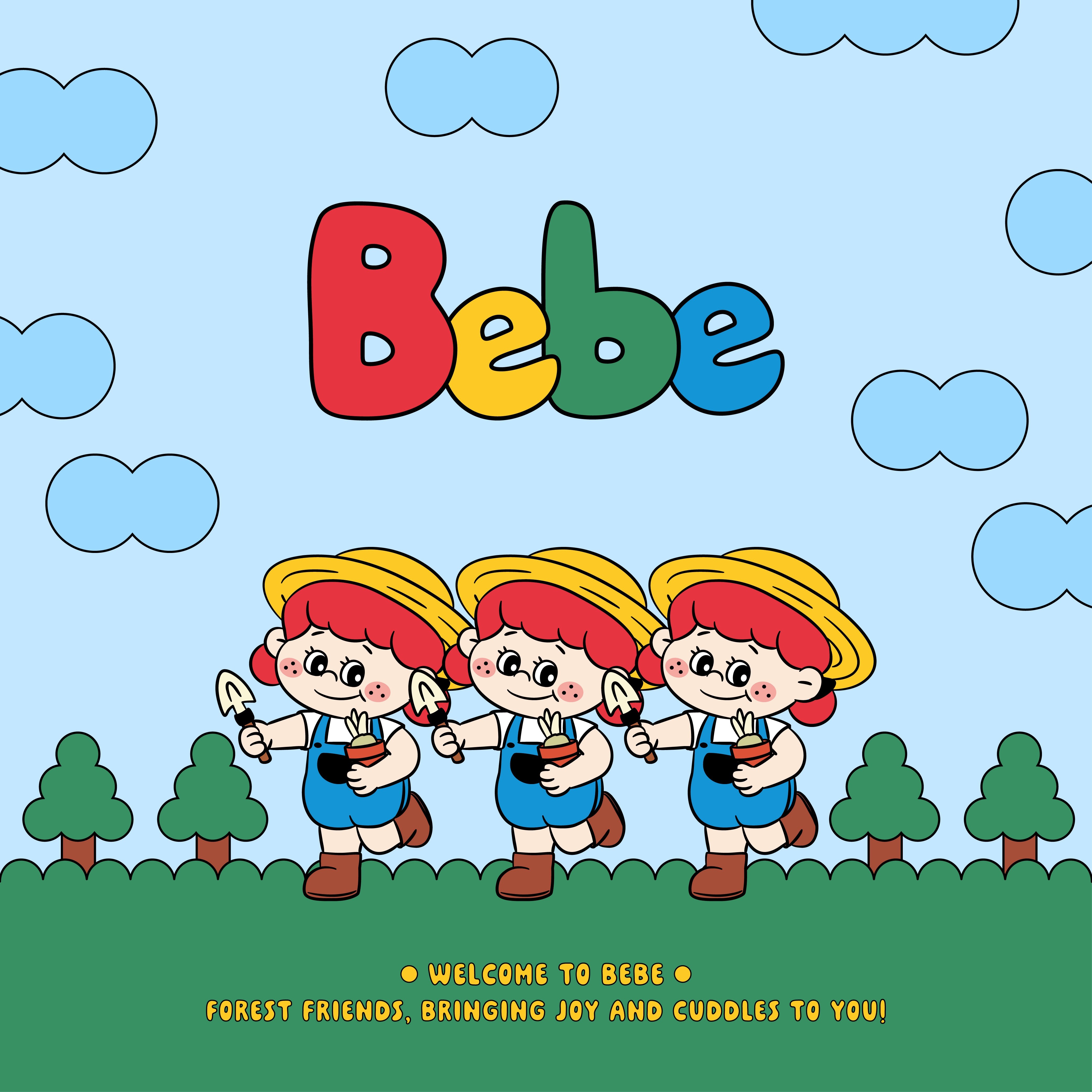 'Bebe' 캐릭터 로고디자인, 로고 디자인 포트폴리오 - 크몽