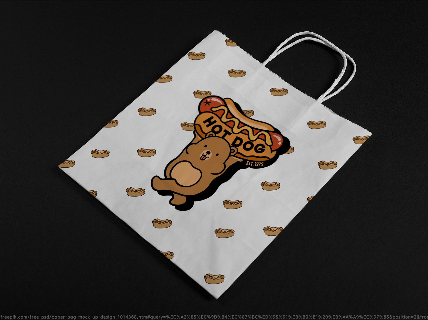 HOT DOG! 캐릭터 로고, 일러스트 포트폴리오 - 크몽