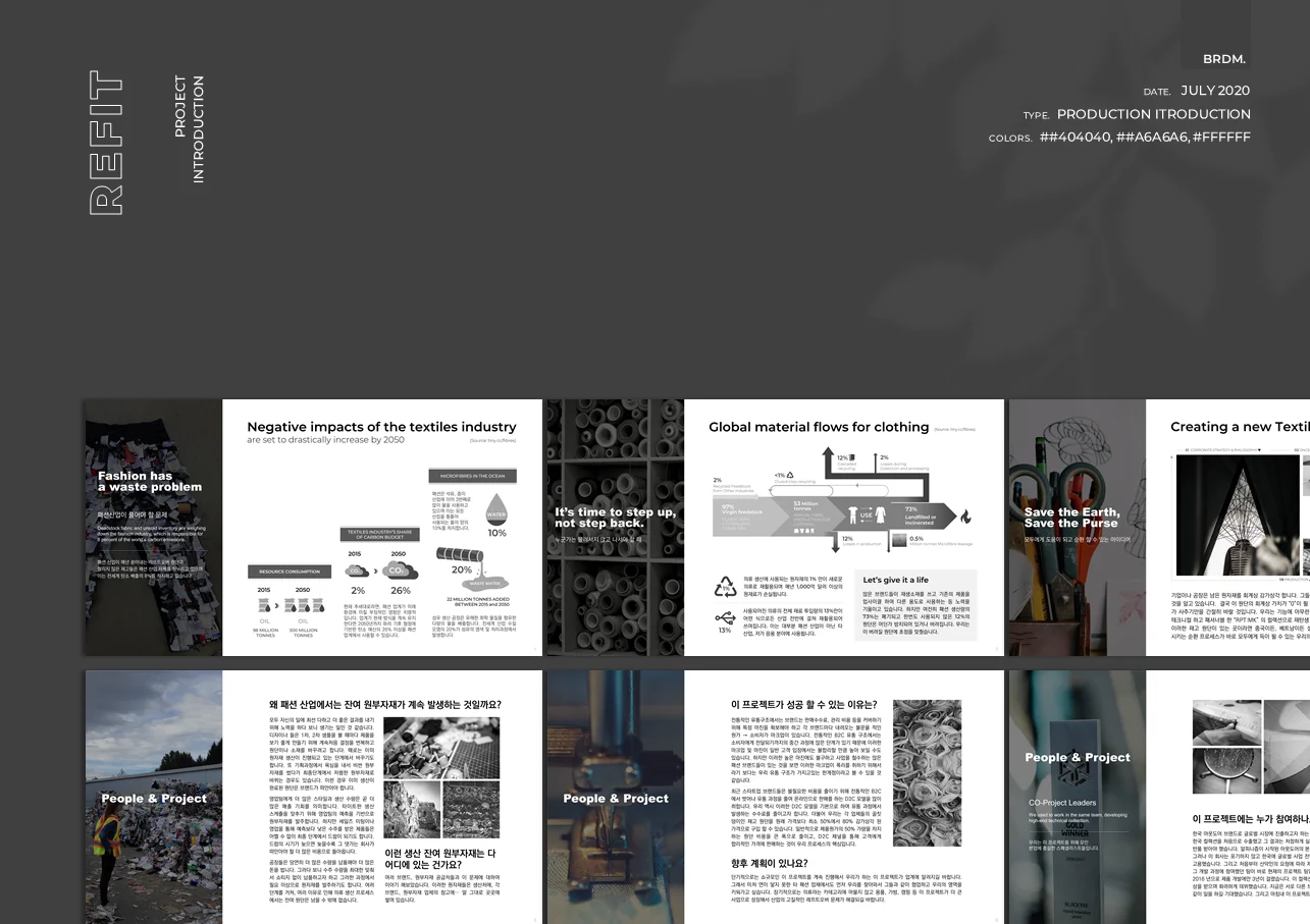 refit, PPT·인포그래픽 포트폴리오 - 크몽