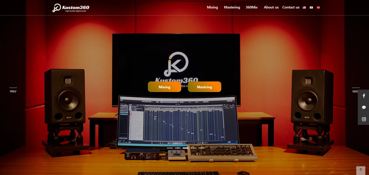 kustom360 홈페이지 개발, 홈페이지 신규 제작 포트폴리오 - 크몽