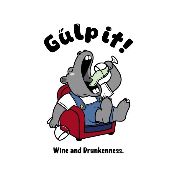 [캐릭터 로고 디자인] 와인바 * GULPIT, 로고 디자인 포트폴리오 - 크몽
