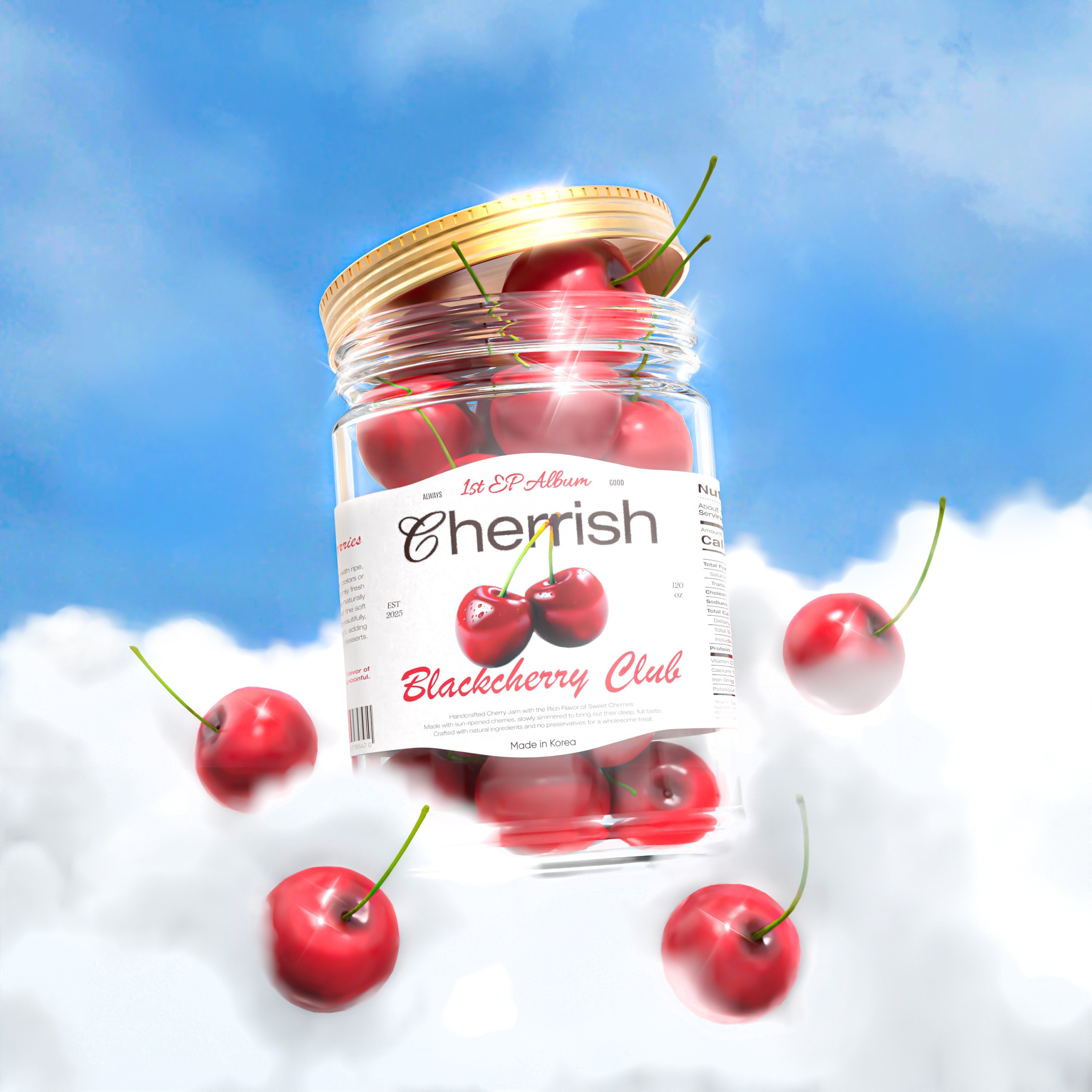 블랙체리클럽-EP Cherrish, 앨범커버 포트폴리오 - 크몽