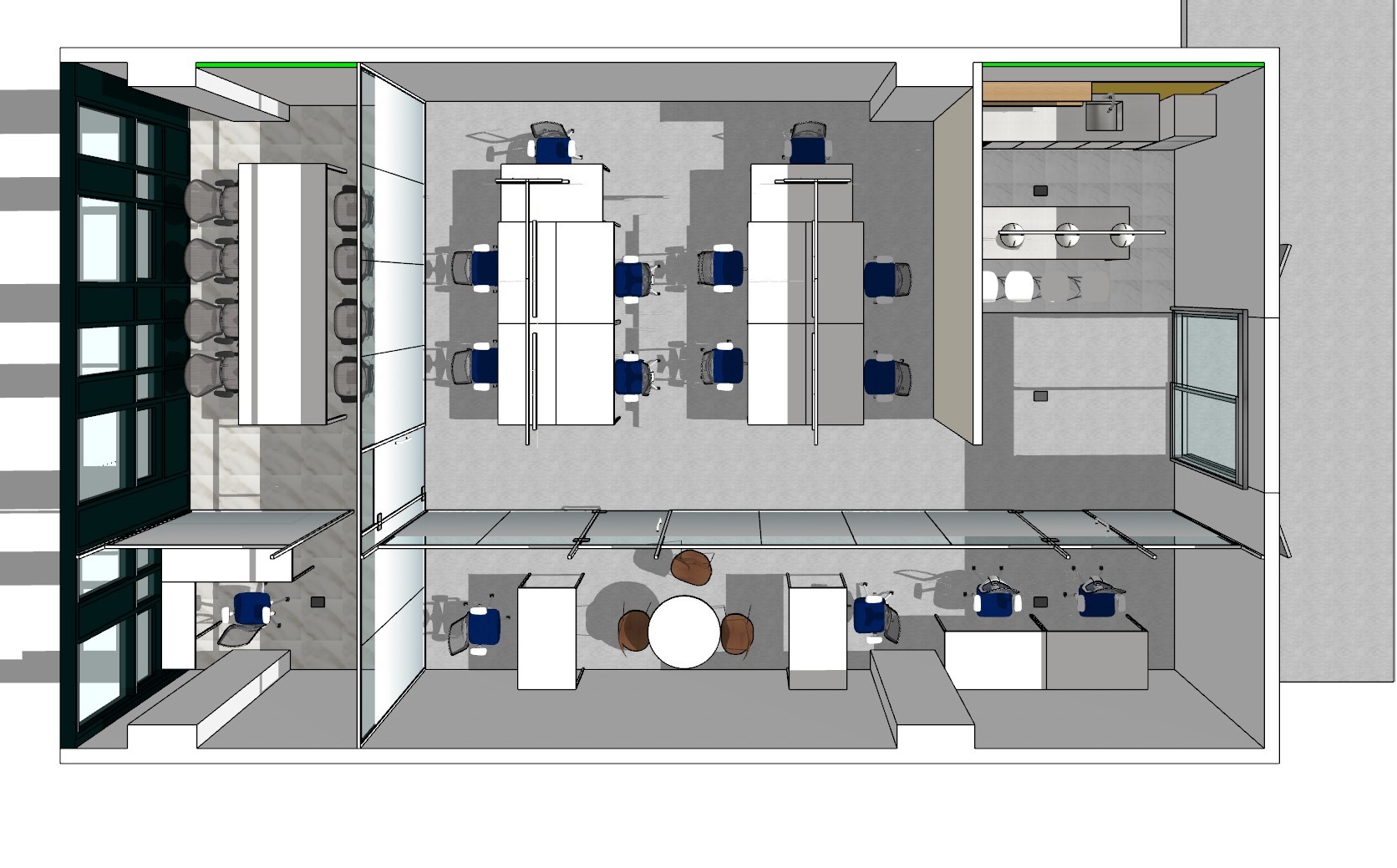 상업공간(사무실) 인테리어, 도면 제작·수정 포트폴리오 - 크몽