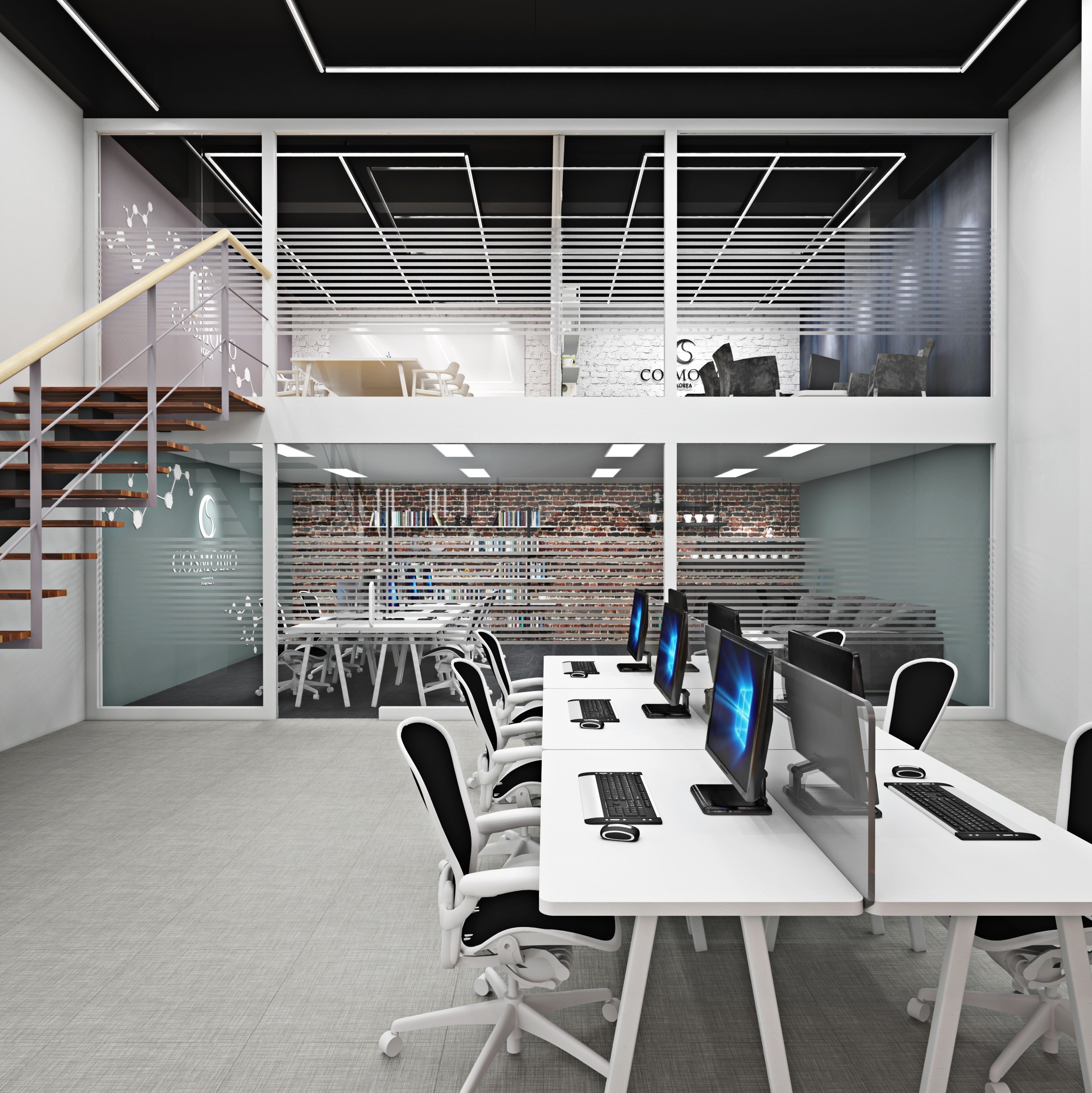 복층 형성 오피스 인테리어 디자인, 인테리어 컨설팅 포트폴리오 - 크몽