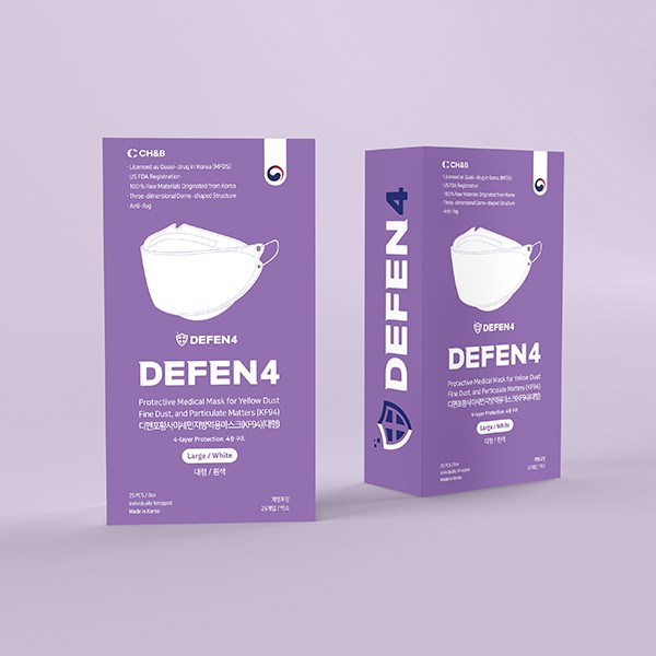 DEFEN 4 마스크 패키지 디자인, 패키지 포트폴리오 - 크몽