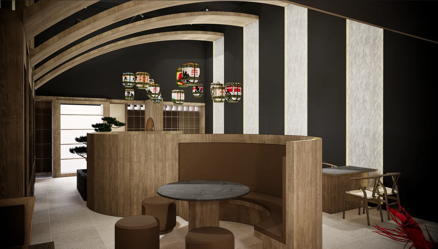 50py 상공간_이자카야, 3D 공간 모델링 포트폴리오 - 크몽