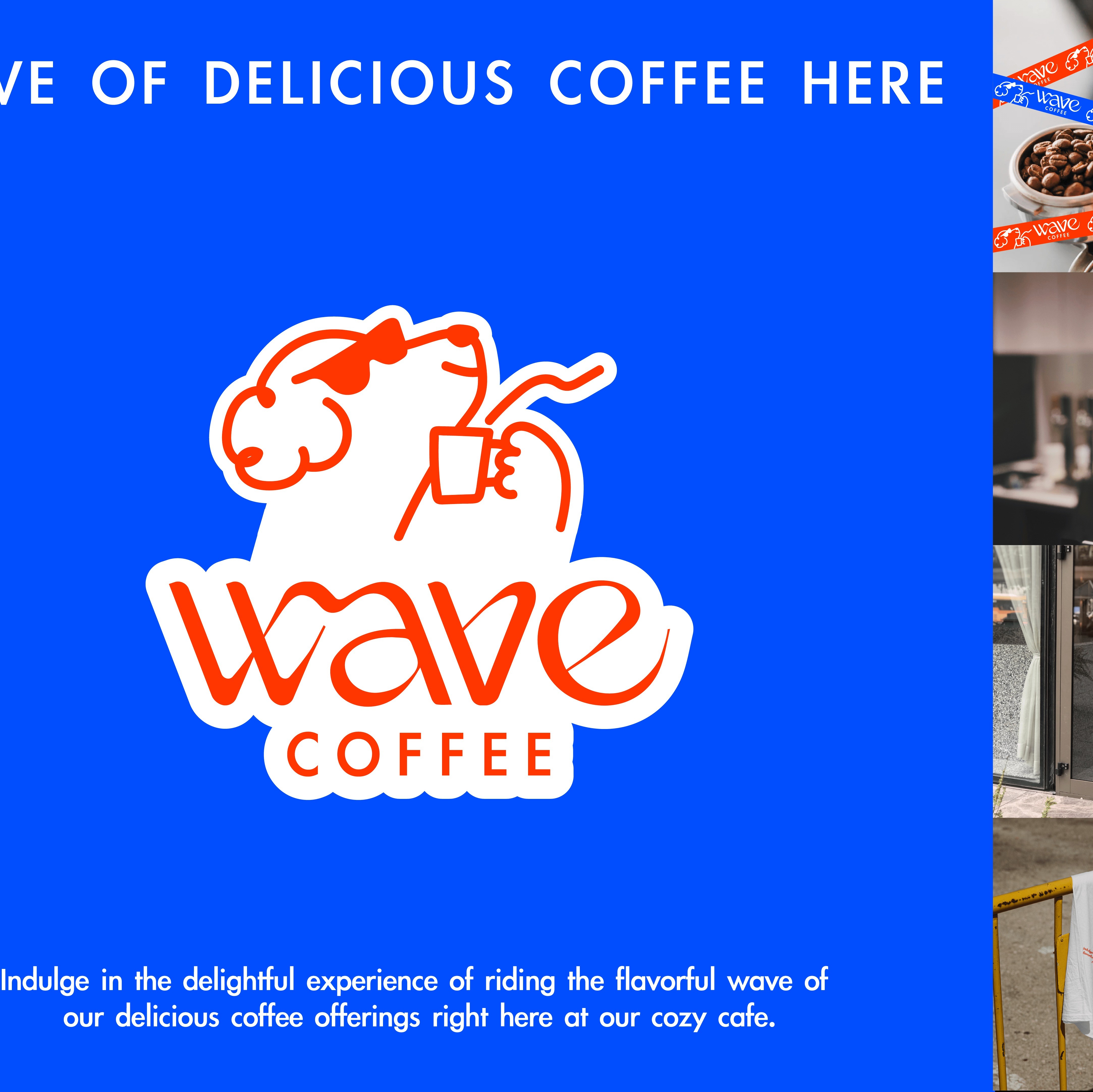 wave coffee branding, 브랜드 디자인·가이드 포트폴리오 - 크몽