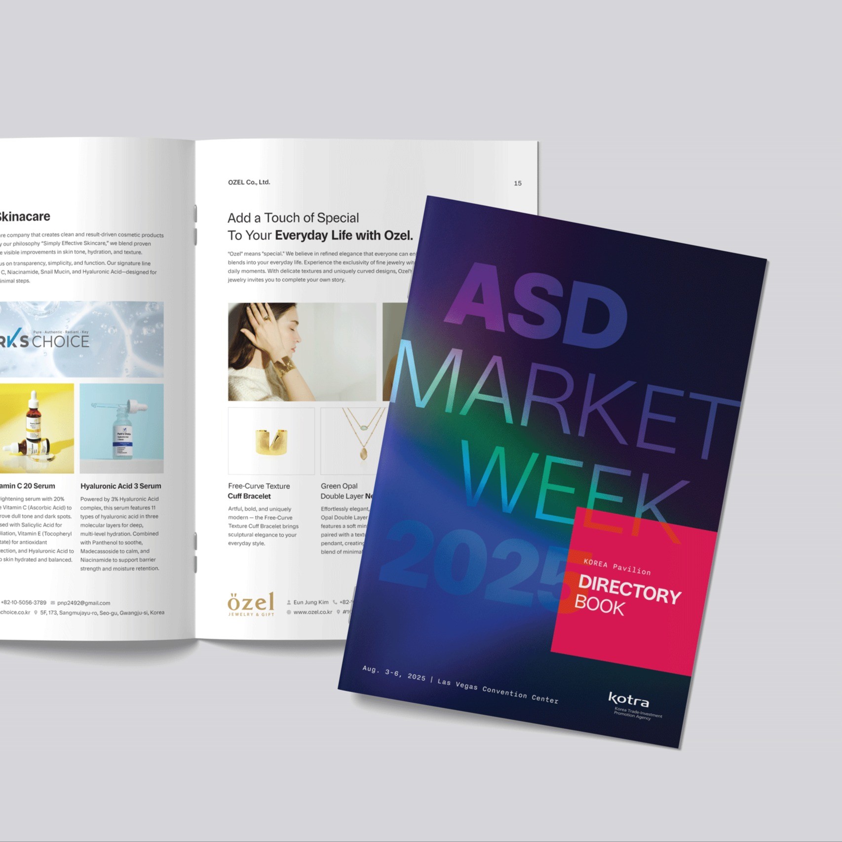 ASD Market Week 2025 한국관 디렉토리북, 전단지·포스터·인쇄물 포트폴리오 - 크몽