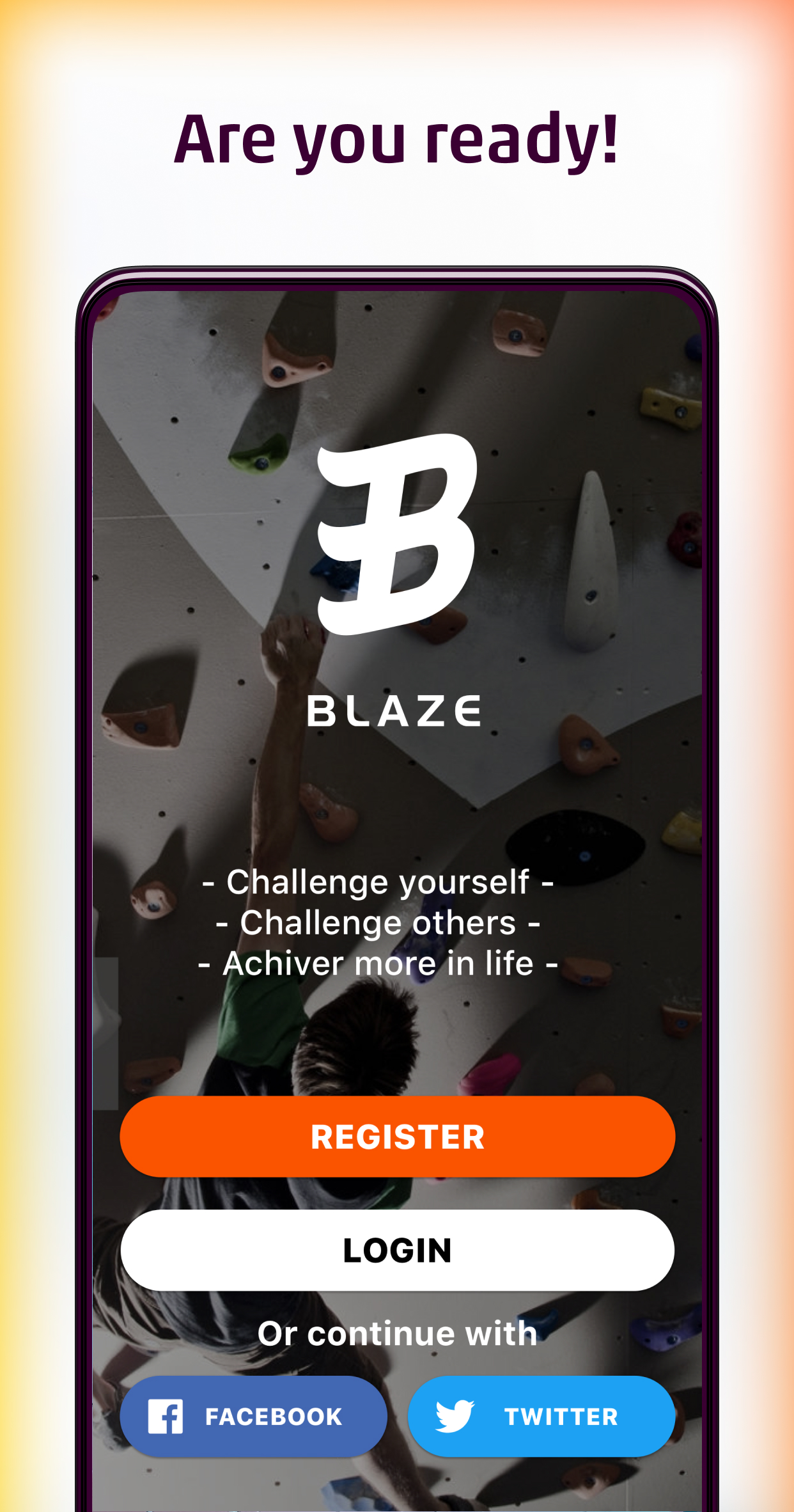 Blaze Mobile challenges app iOS/Android, 웹·모바일앱 기획 포트폴리오 - 크몽