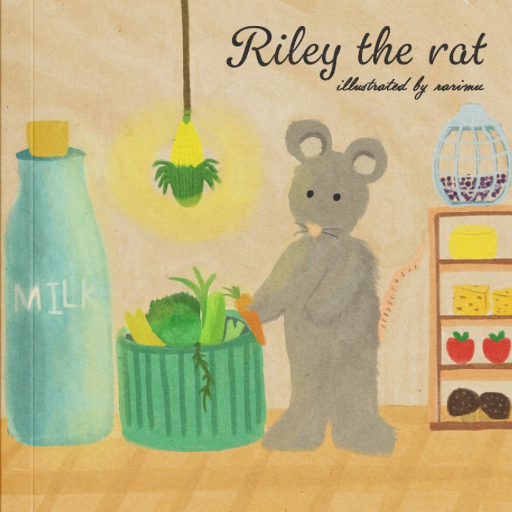 동화일러스트 Childrenbookillustration- Riley the rat, 책표지·내지 포트폴리오 - 크몽