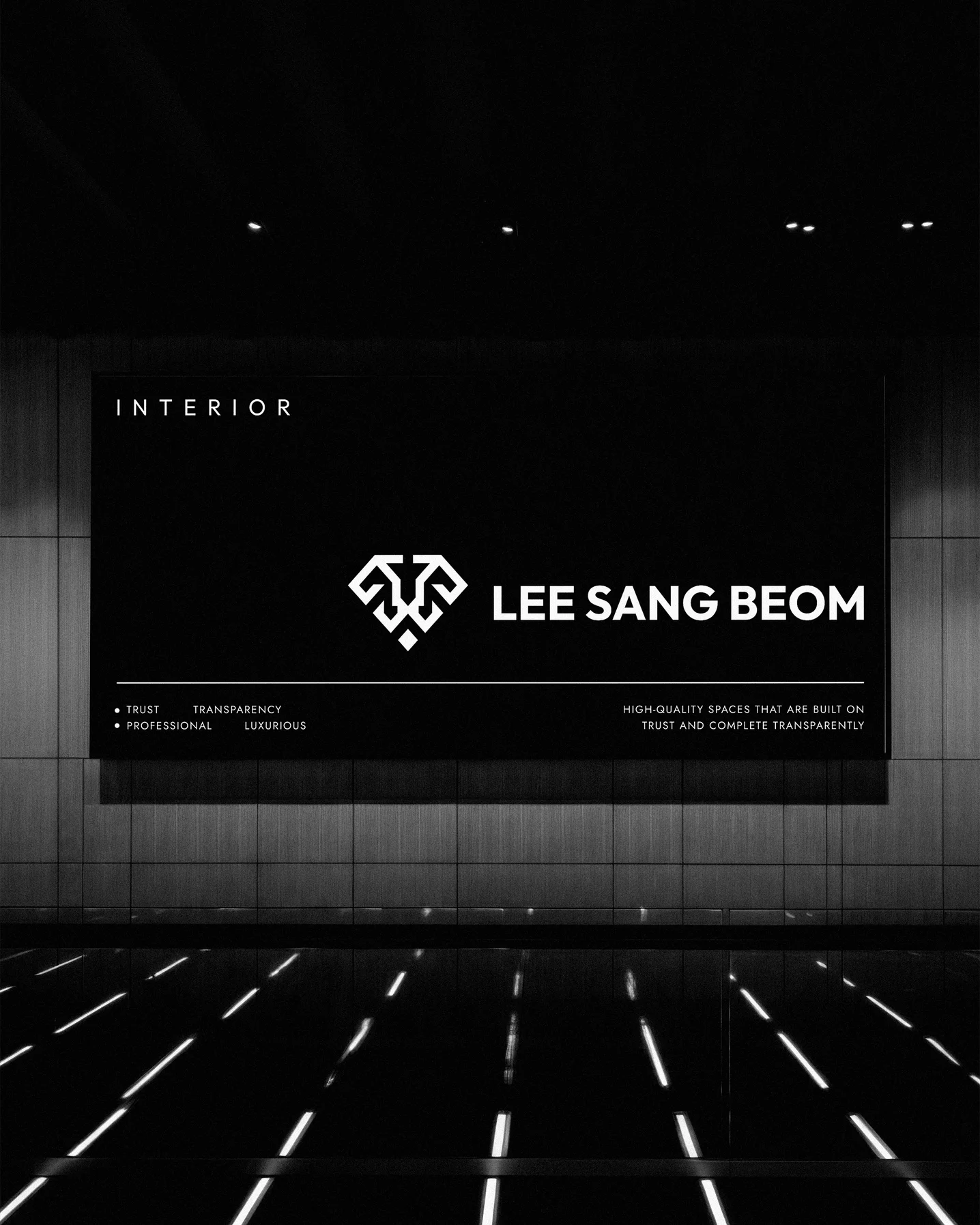 인테리어 전문 회사 ’LEE SANG BEOM INTERIOR‘ 로고, 로고 디자인 포트폴리오 - 크몽