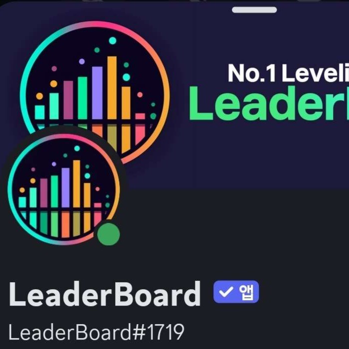 'LeaderBoard' 봇 개발 및 운영 (디스코드 공식 인증 봇) - Discord, 봇·챗봇 포트폴리오 - 크몽