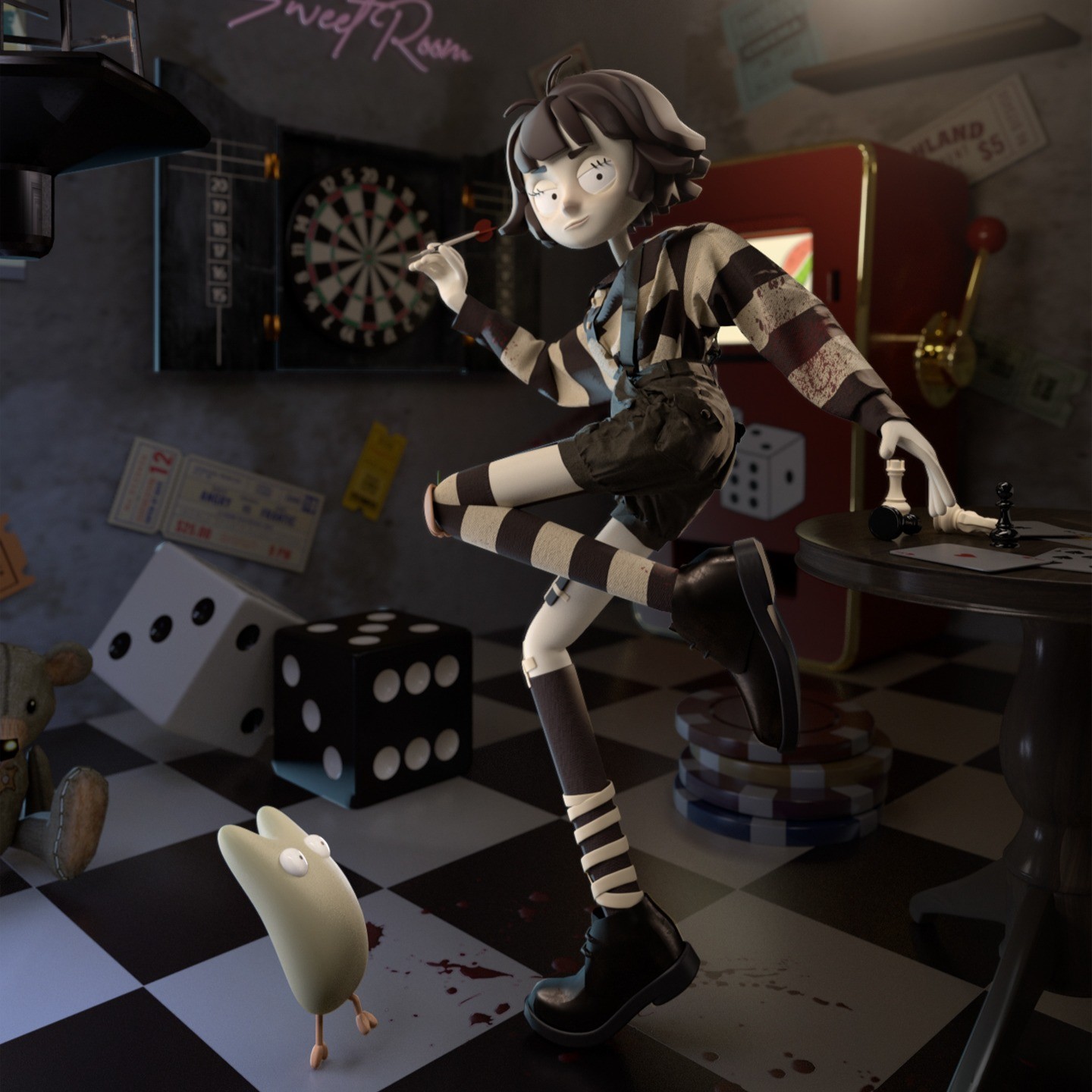 Dippy&Didi - poster, 3D 캐릭터·피규어 포트폴리오 - 크몽