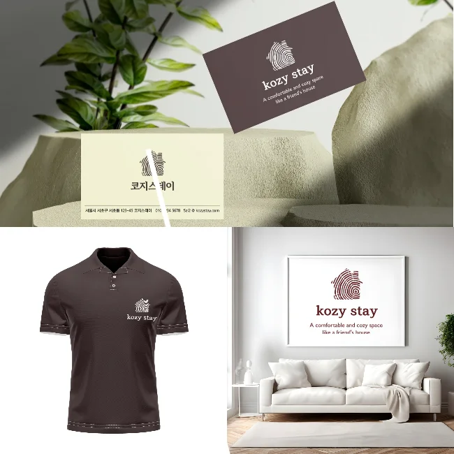 kozy stay 코지스테이 숙박, 로고 디자인 포트폴리오 - 크몽