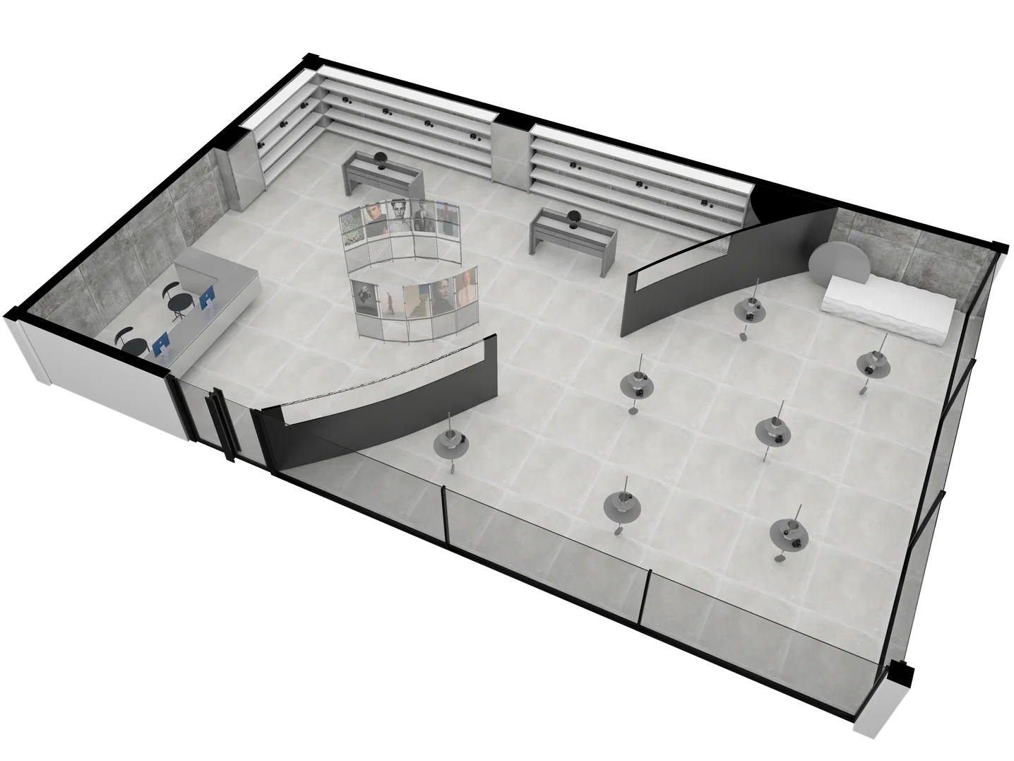 CAMERA SHOWROOM(창작), 3D 공간 모델링 포트폴리오 - 크몽