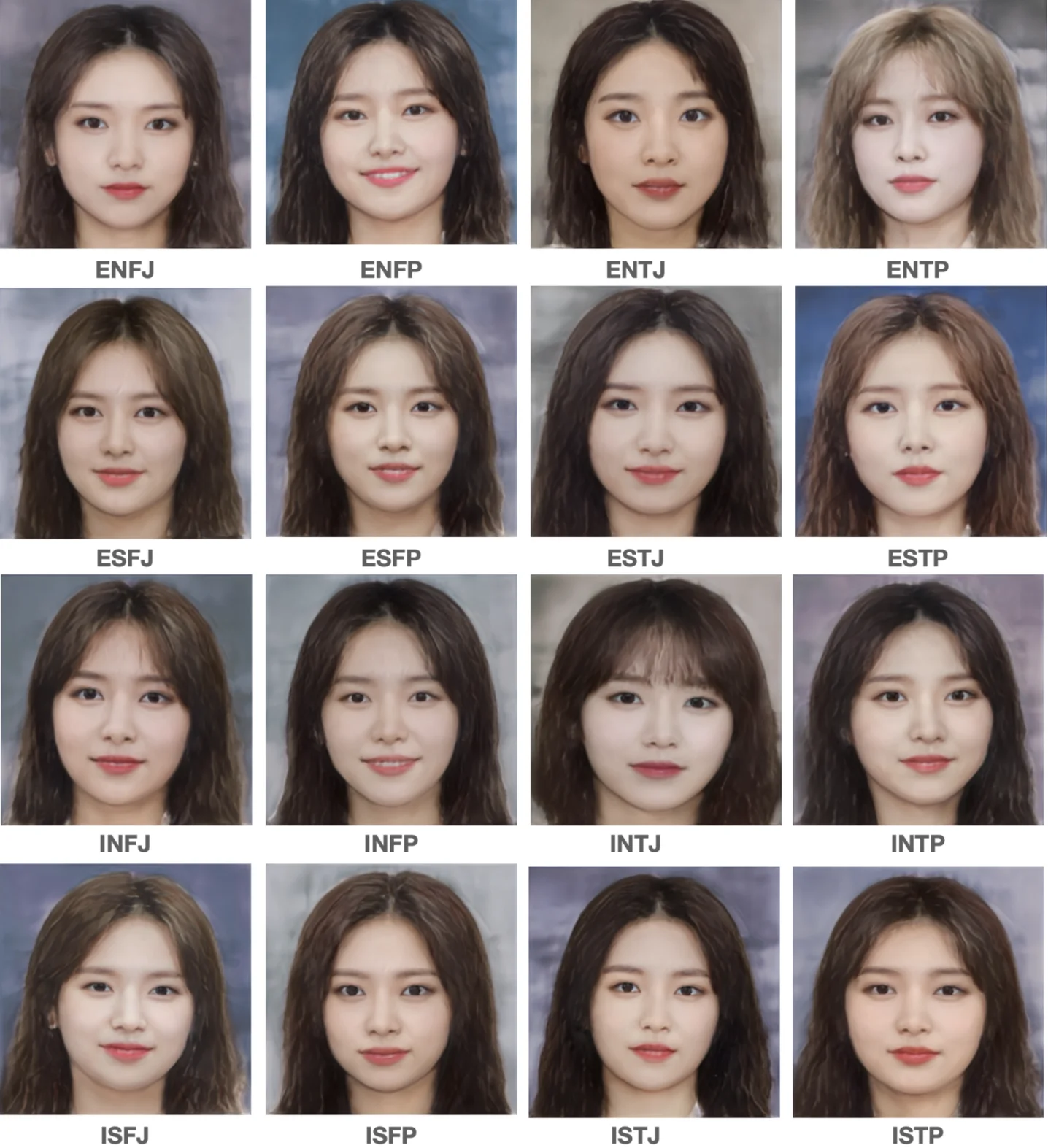 인공지능 기반 생성 모델 stylegan2를 이용한 MBTI 성격 유형 분석, AI 모델링·최적화 포트폴리오 - 크몽