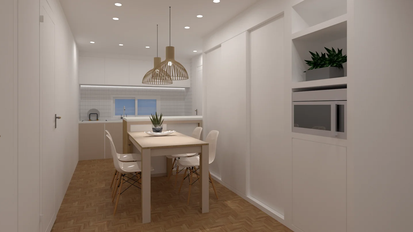 [디자인온]아파트_32py 화이트&우드 인테리어, 도면 제작·수정 포트폴리오 - 크몽