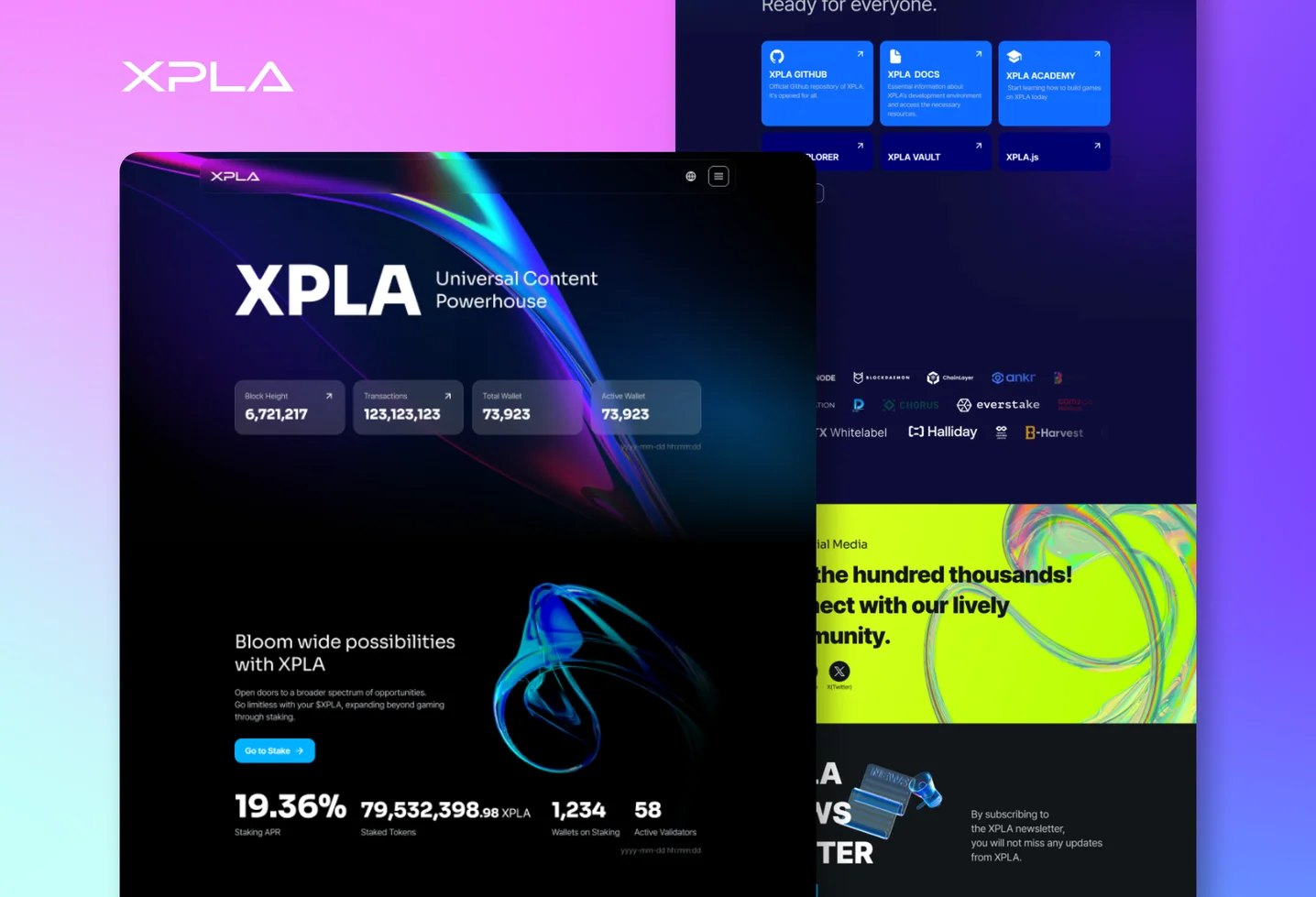 [컴투스홀딩스] XPLA, 홈페이지 신규 제작 포트폴리오 - 크몽