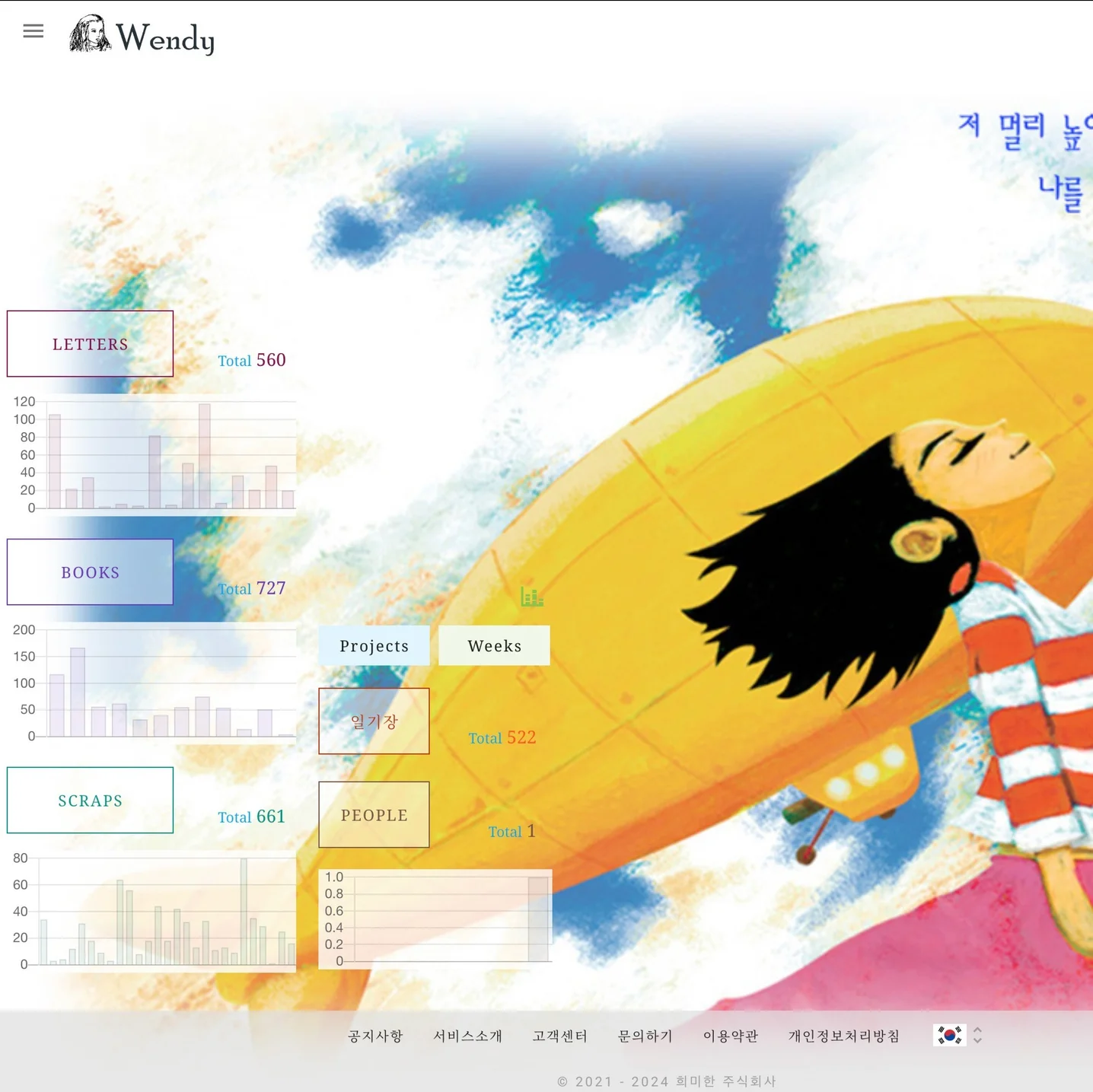 Wendy Diary, 웹·앱 서비스·플랫폼 포트폴리오 - 크몽