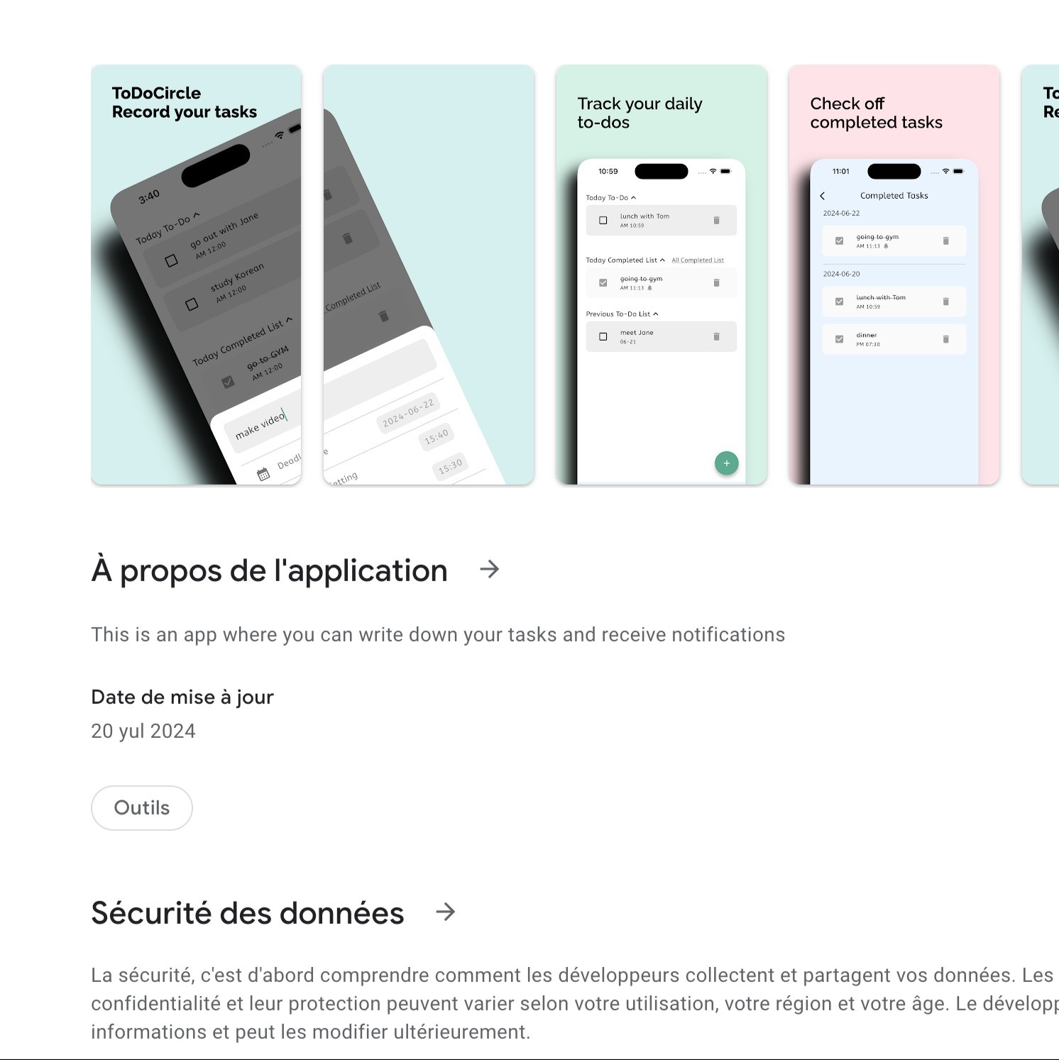 투두써클(To-do Circle), 앱 포트폴리오 - 크몽