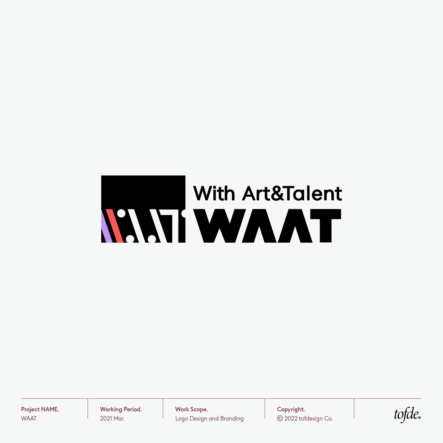 WAAT Branding, 로고 디자인 포트폴리오 - 크몽