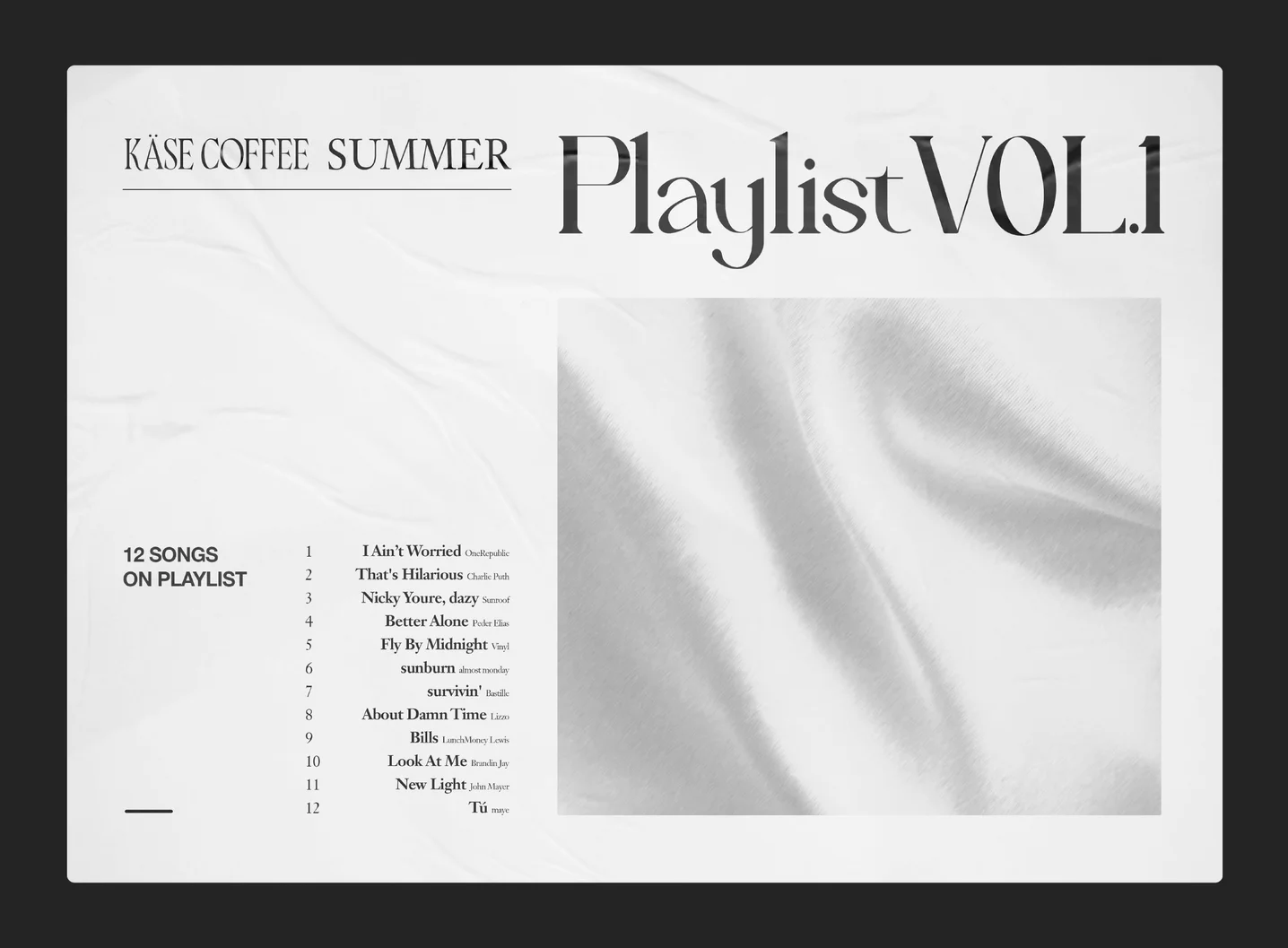 Playlist VOL.1, 전단지·포스터·인쇄물 포트폴리오 - 크몽